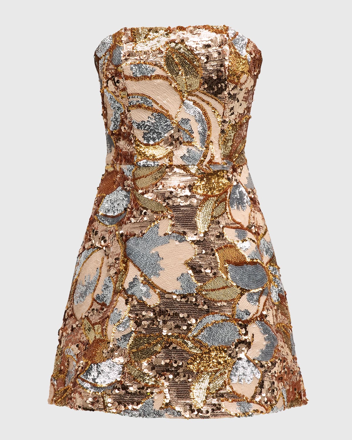 Helsi Linda Strapless Mini Dress - Platinum | Editorialist
