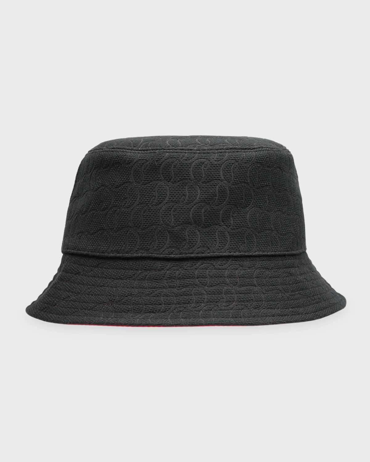 Christian Louboutin Bobino Jacquard Monogram Bucket Hat 