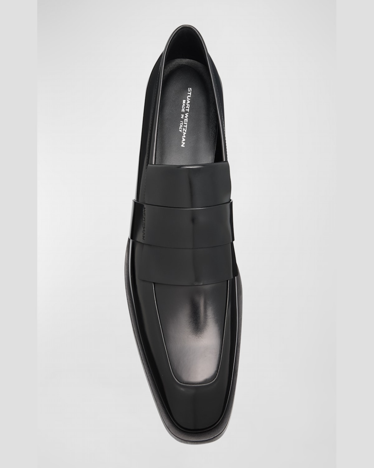 Stuart Weitzman Royce Kiltie Leather Loafers - Black 