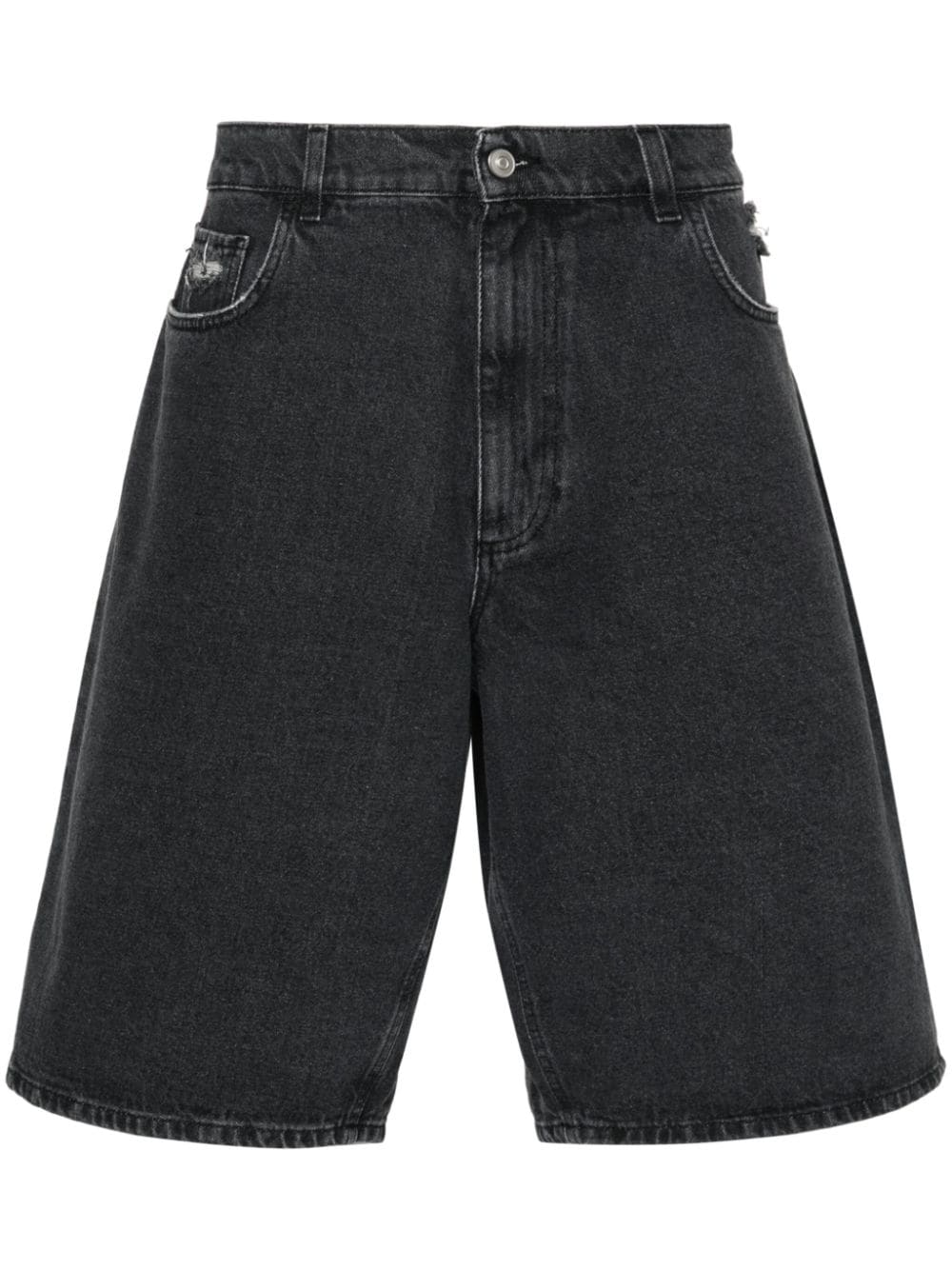 Buy 1017 Alyx 9sm Distressed Denim Shorts - Black At 20% Off