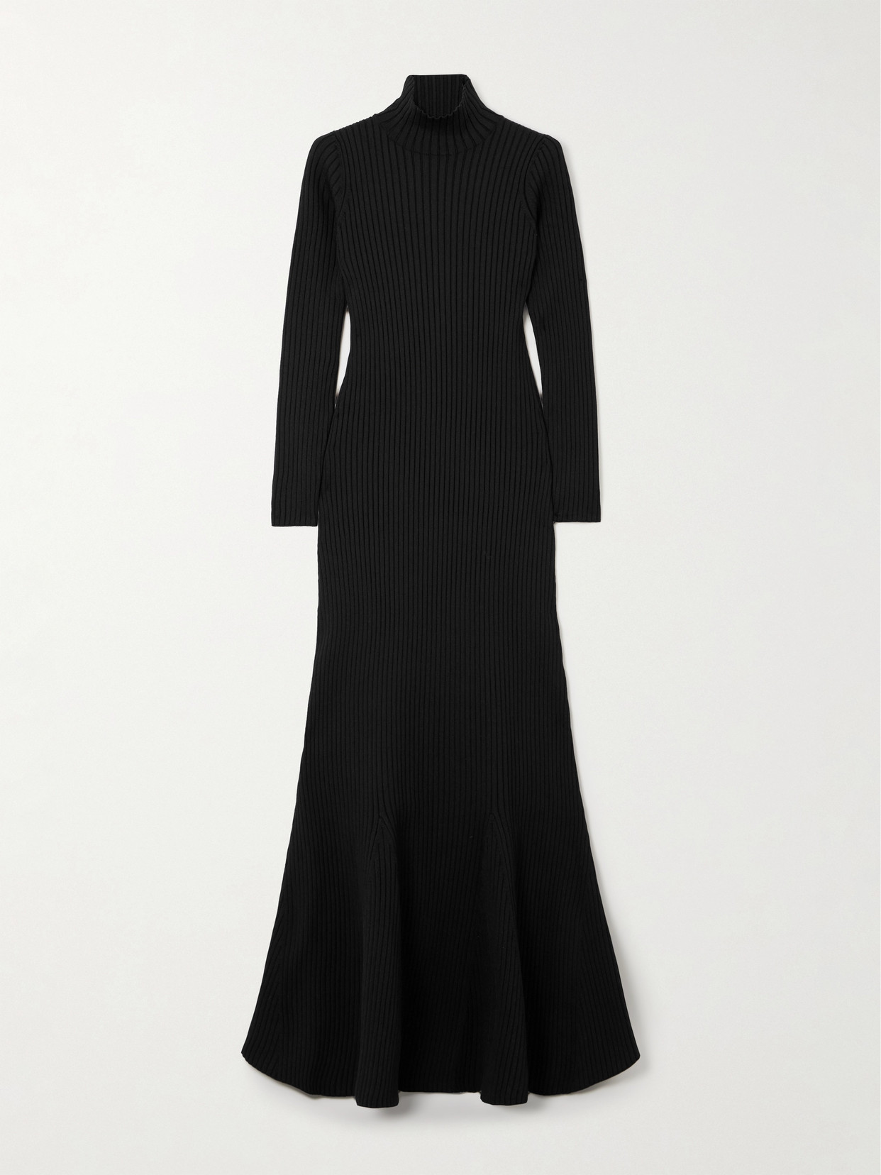 black turtleneck dress maxi Black Hartley Knit Maxi Dress main image 1