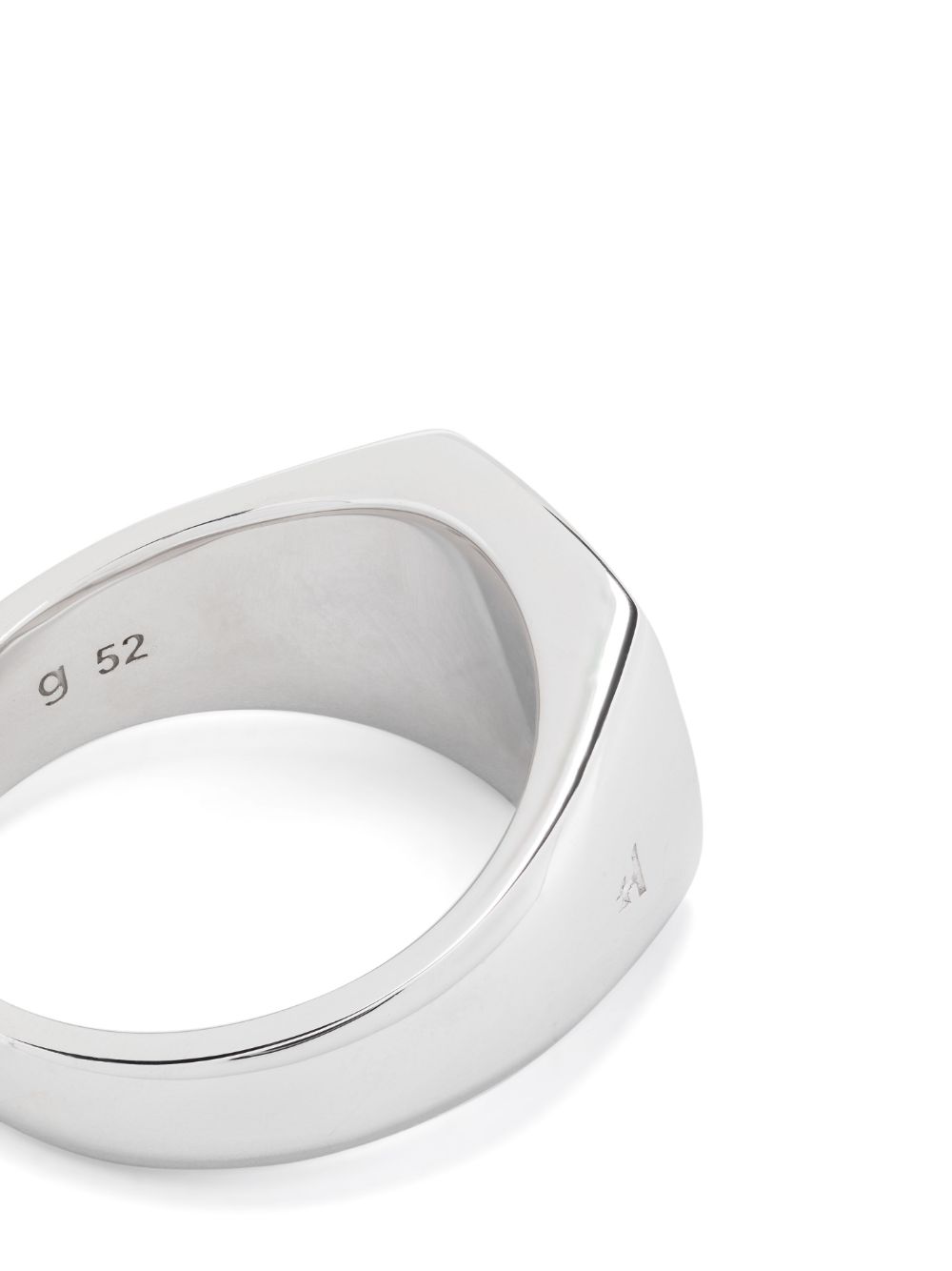 Tom Wood Ivy Polished Signet Ring In Silver | Editorialist