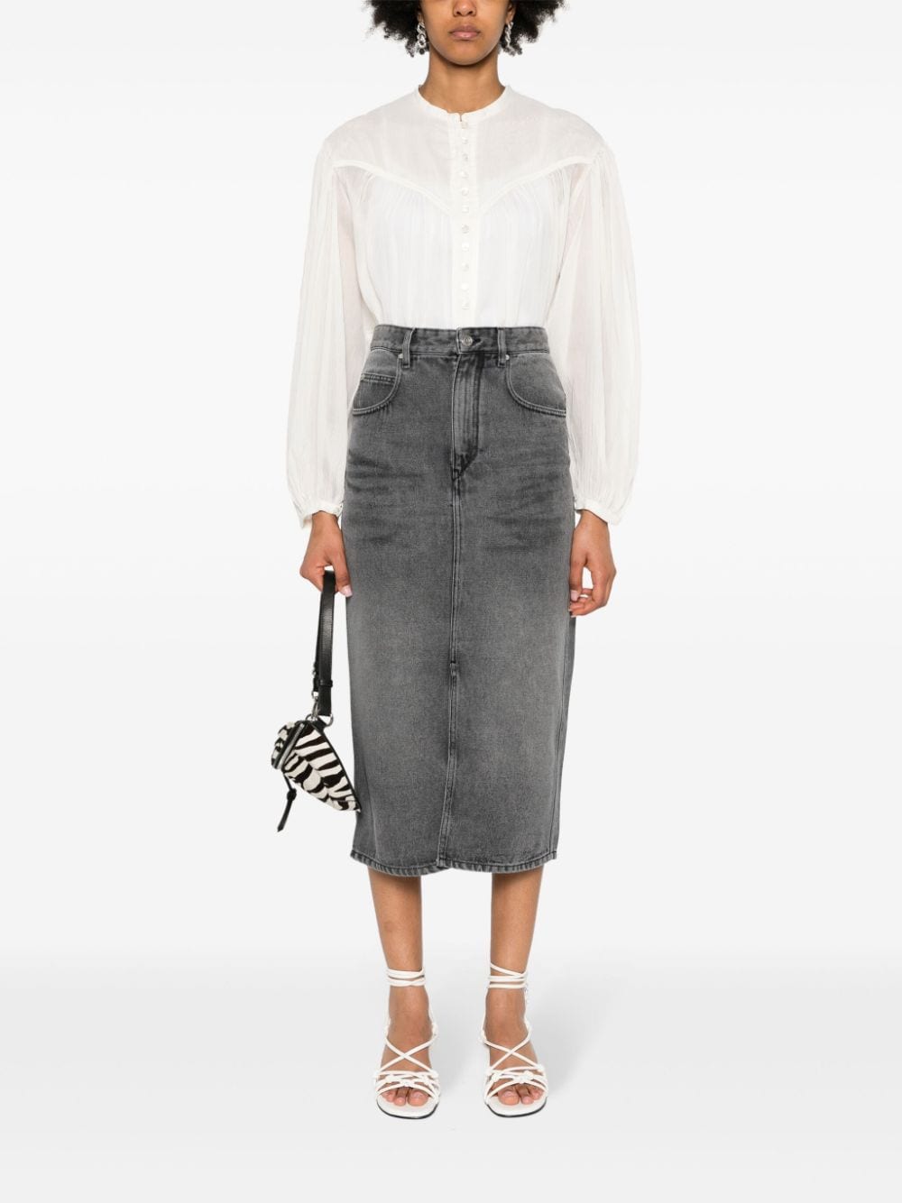 ISABEL MARANT ÉTOILE ISABEL MARANT Tilauria Denim Midi Skirt