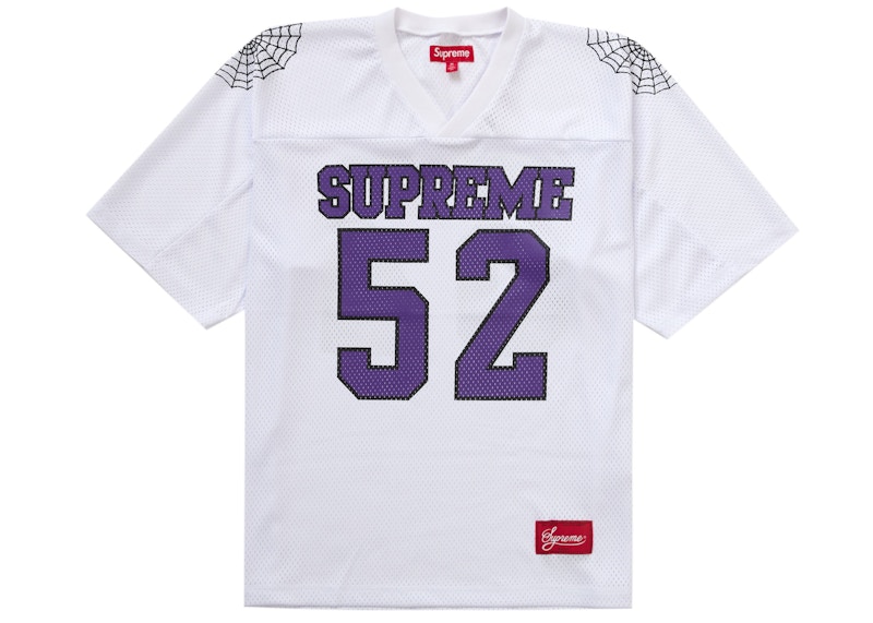 Supreme Spiderweb Football Jersey - Black | Editorialist