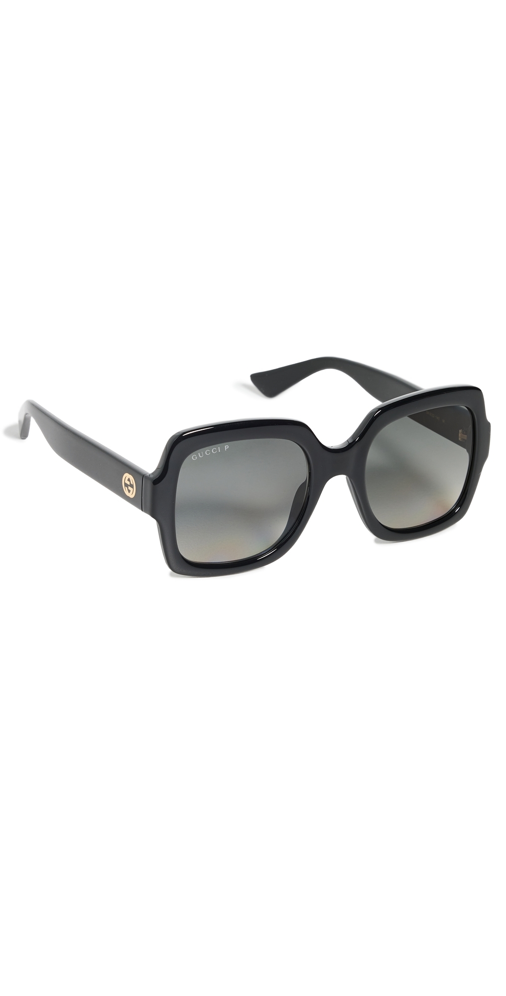 Gucci Oversized Square Sunglasses - Black/Black/Grey  display picture 2