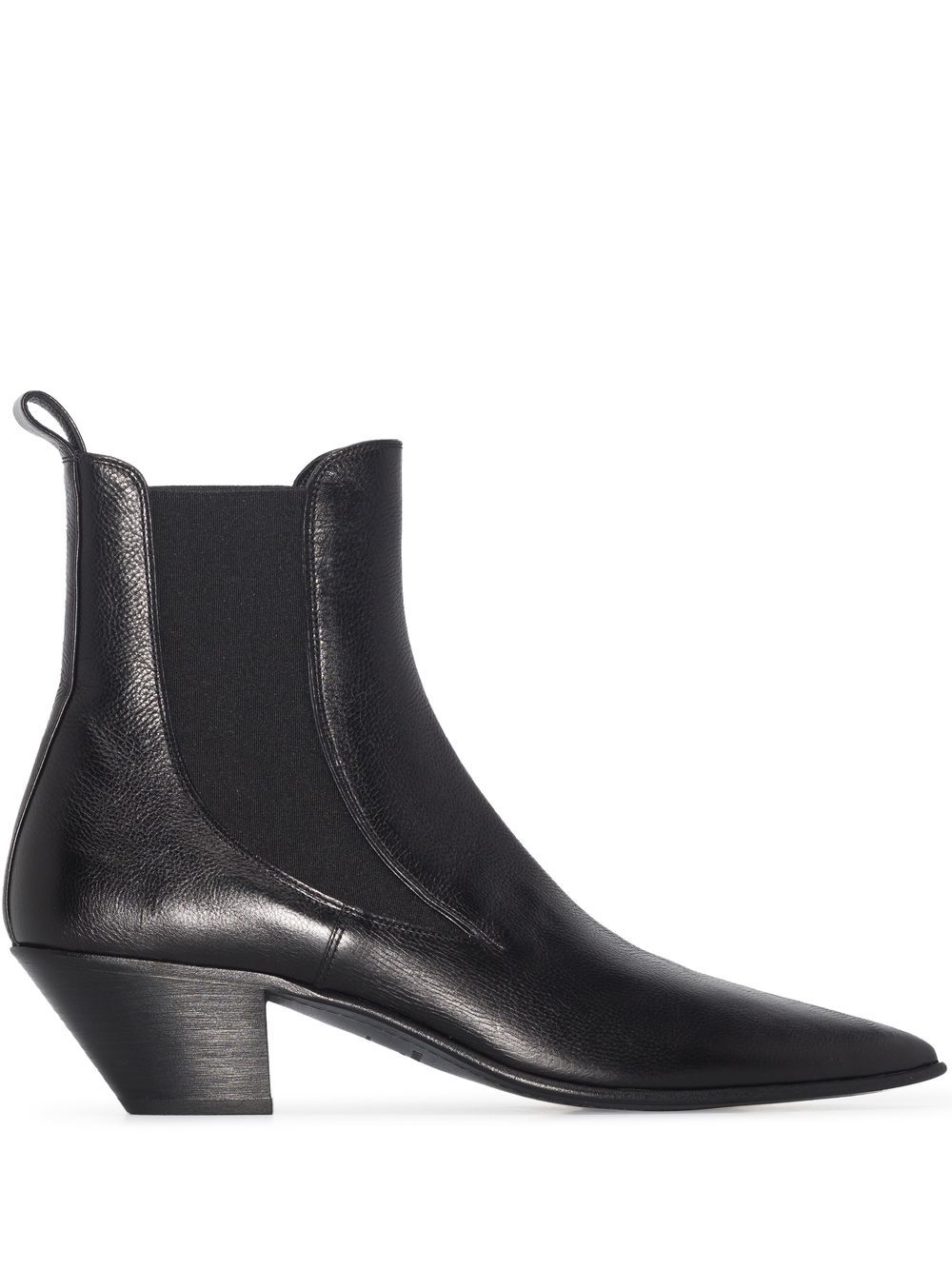 Saint Laurent Ellis 50mm Chelsea Boots - Black | Editorialist