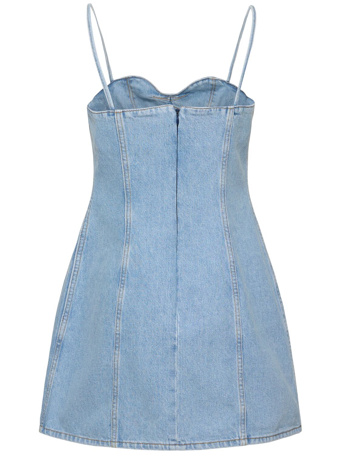 grlfrnd eliana denim mini dress GRLFRND GRLFRND Eliana Denim Mini Dress | INTERMIX