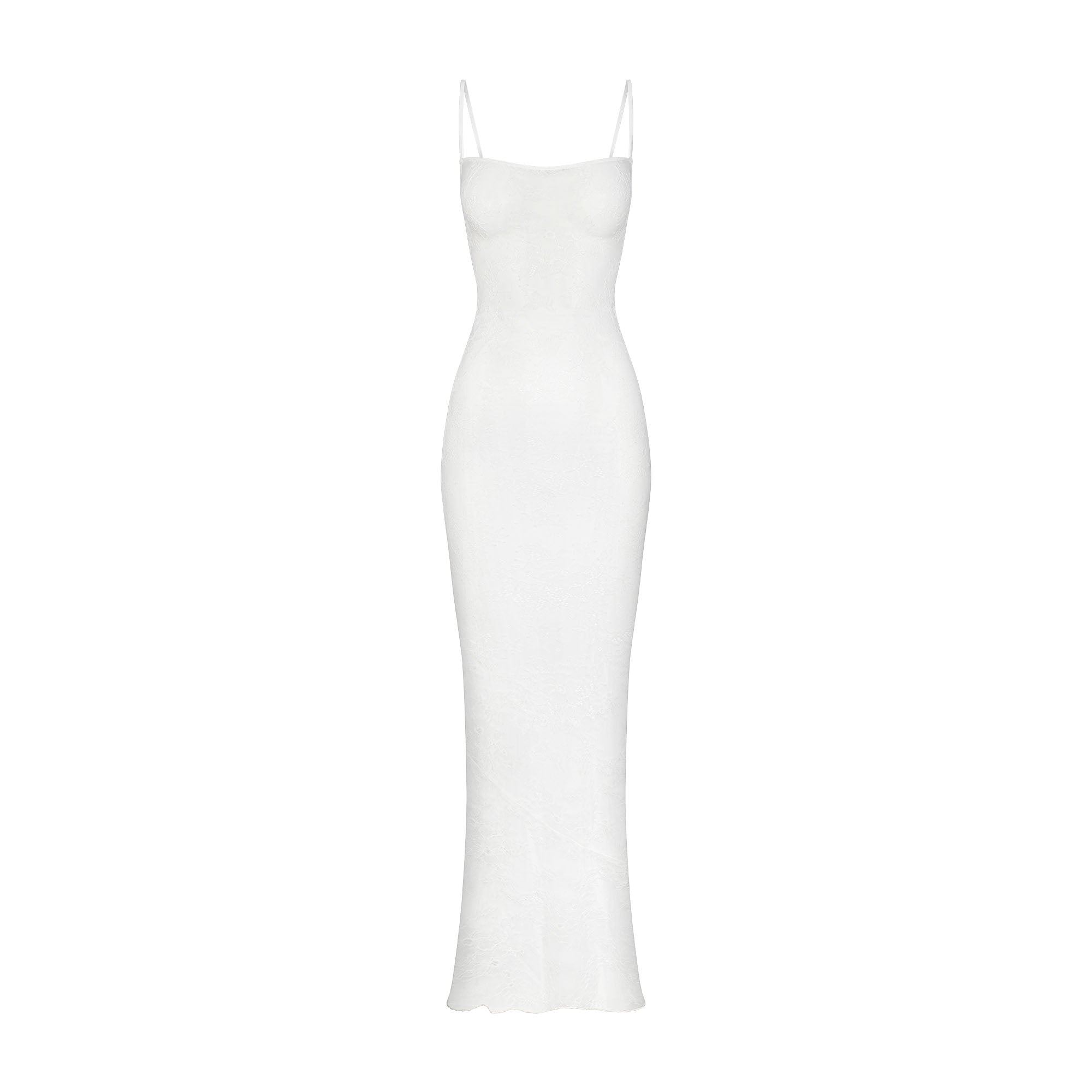white lace stretch dress White Floral Lace Maxi Dress