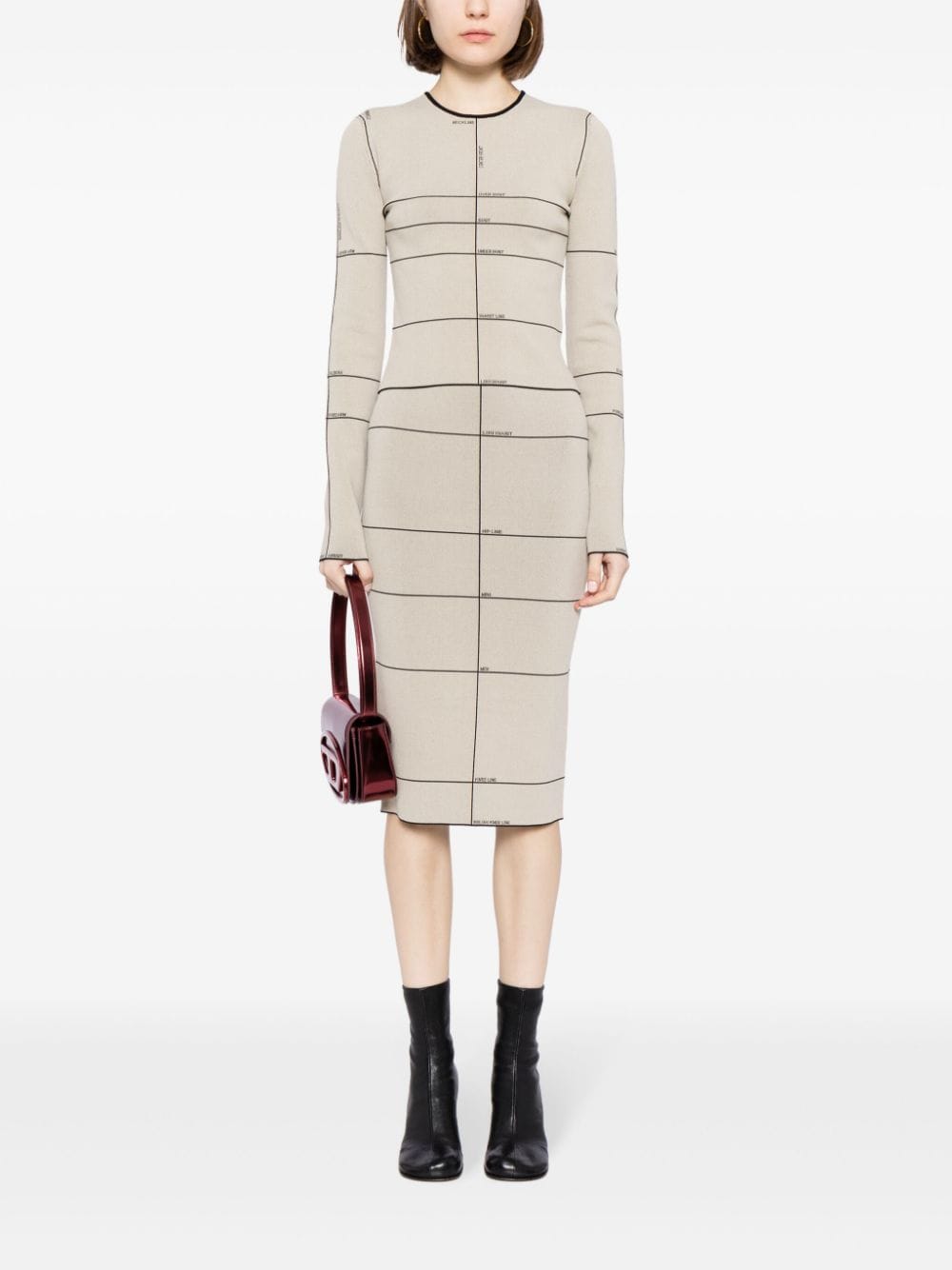VETEMENTS VETEMENTS Intarsia-Knit High-Waisted Skirt