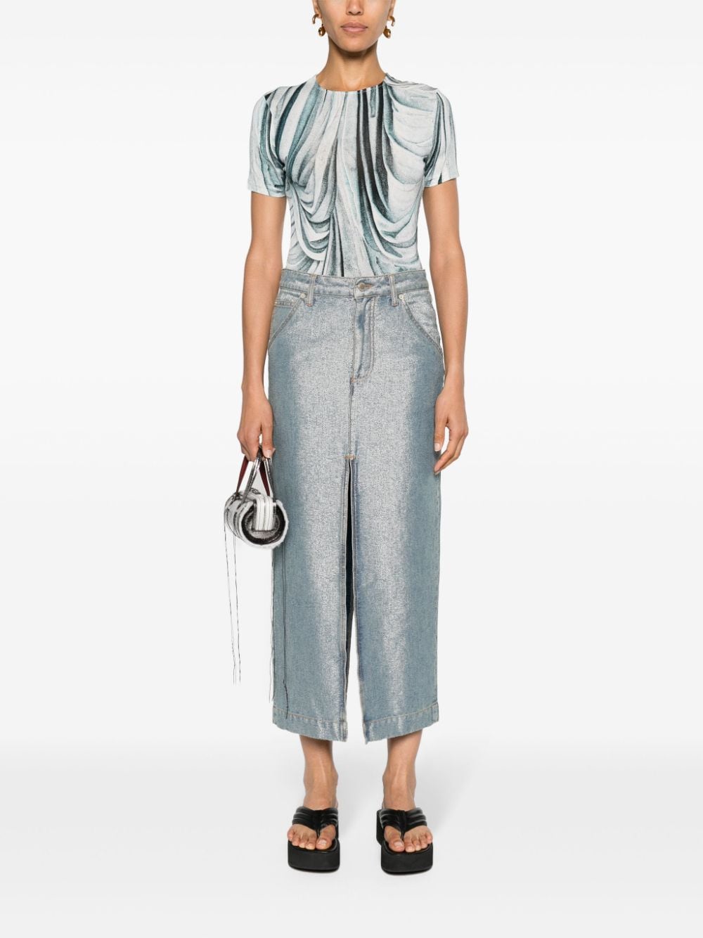 DARKPARK DARKPARK Erika Denim Midi Skirt