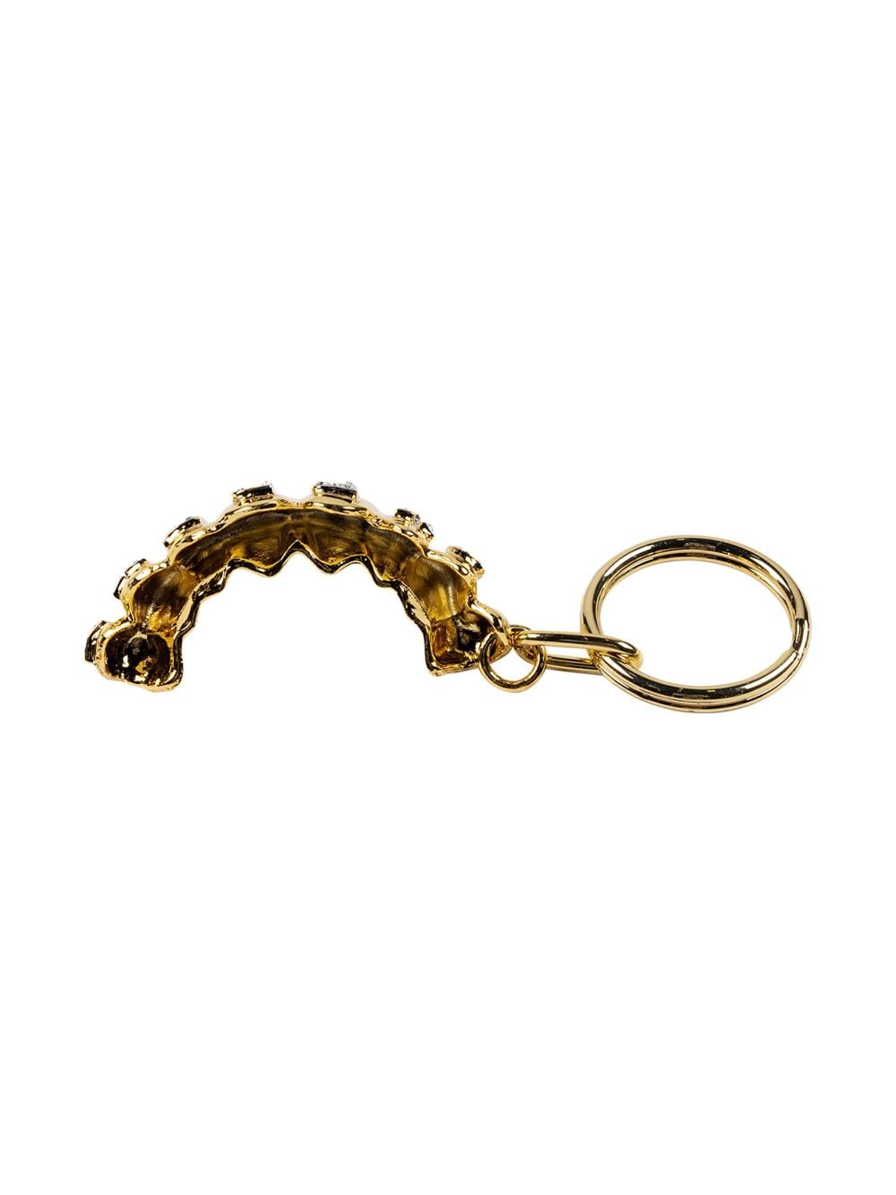 Supreme Fronts Rhinestone-Logo Keychain - Gold | Editorialist