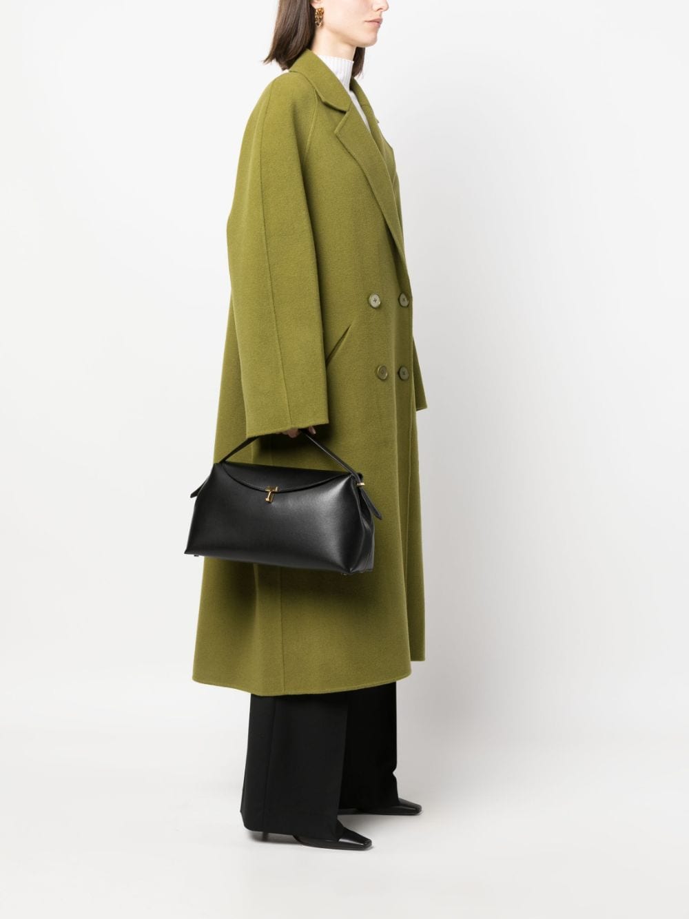 TOTÊME TOTEME T-Lock Leather Top Handle Bag
