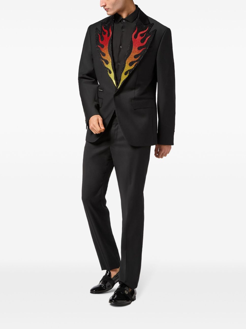 PHILIPP PLEIN Philipp Plein Flame Single-Breasted Blazer