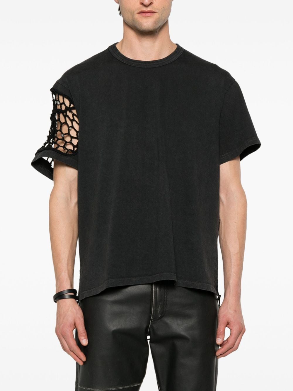 MISBHV MISBHV Crochet-Paneling T-Shirt