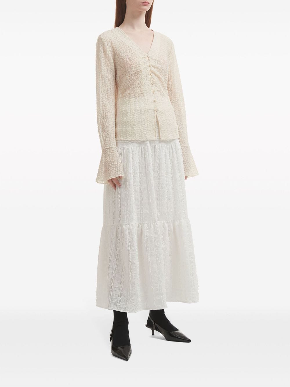 B+AB b+ab Open-Knit Top