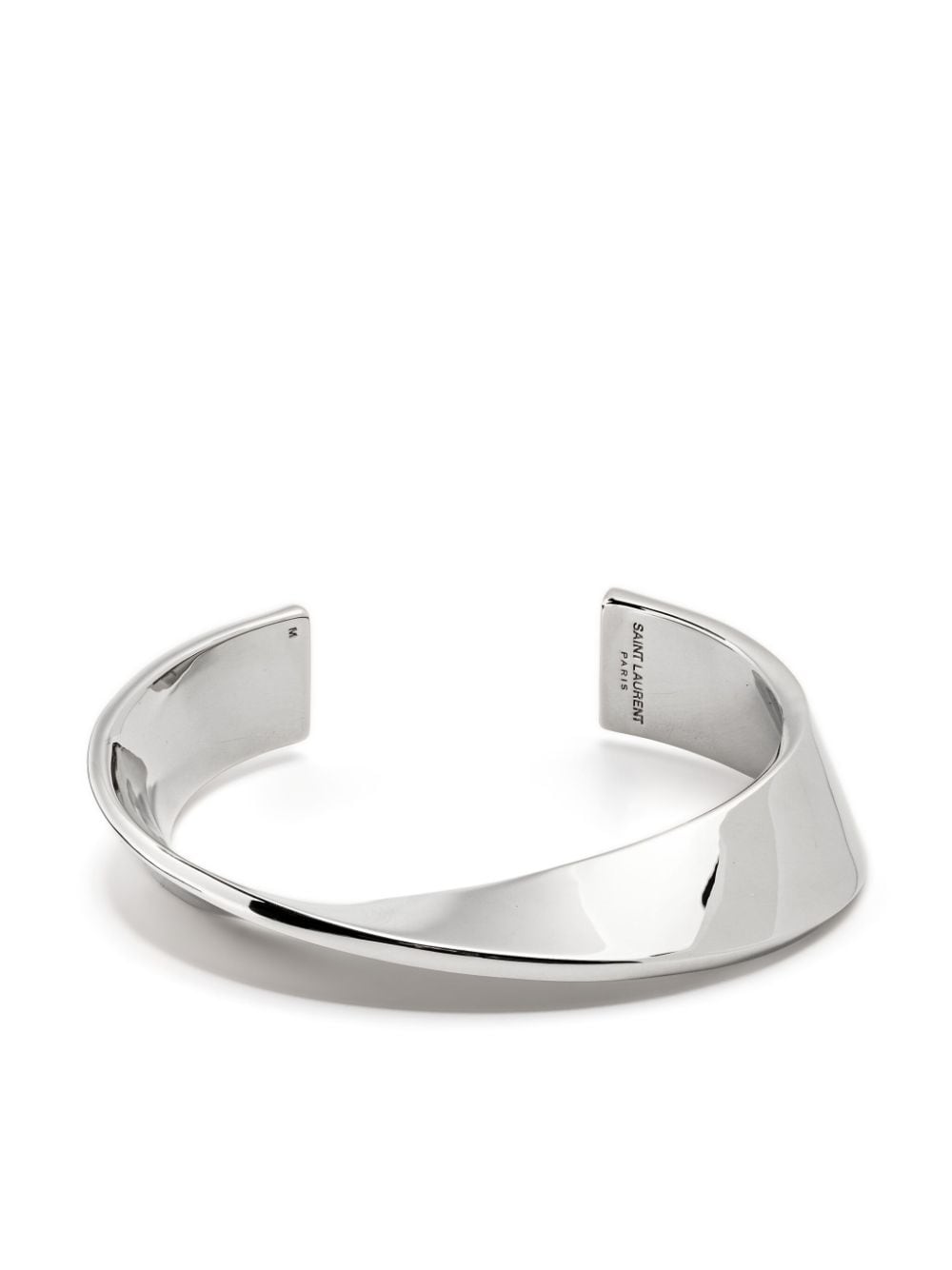 Saint Laurent Swirl Open-Cuff Bracelet - Gold | Editorialist