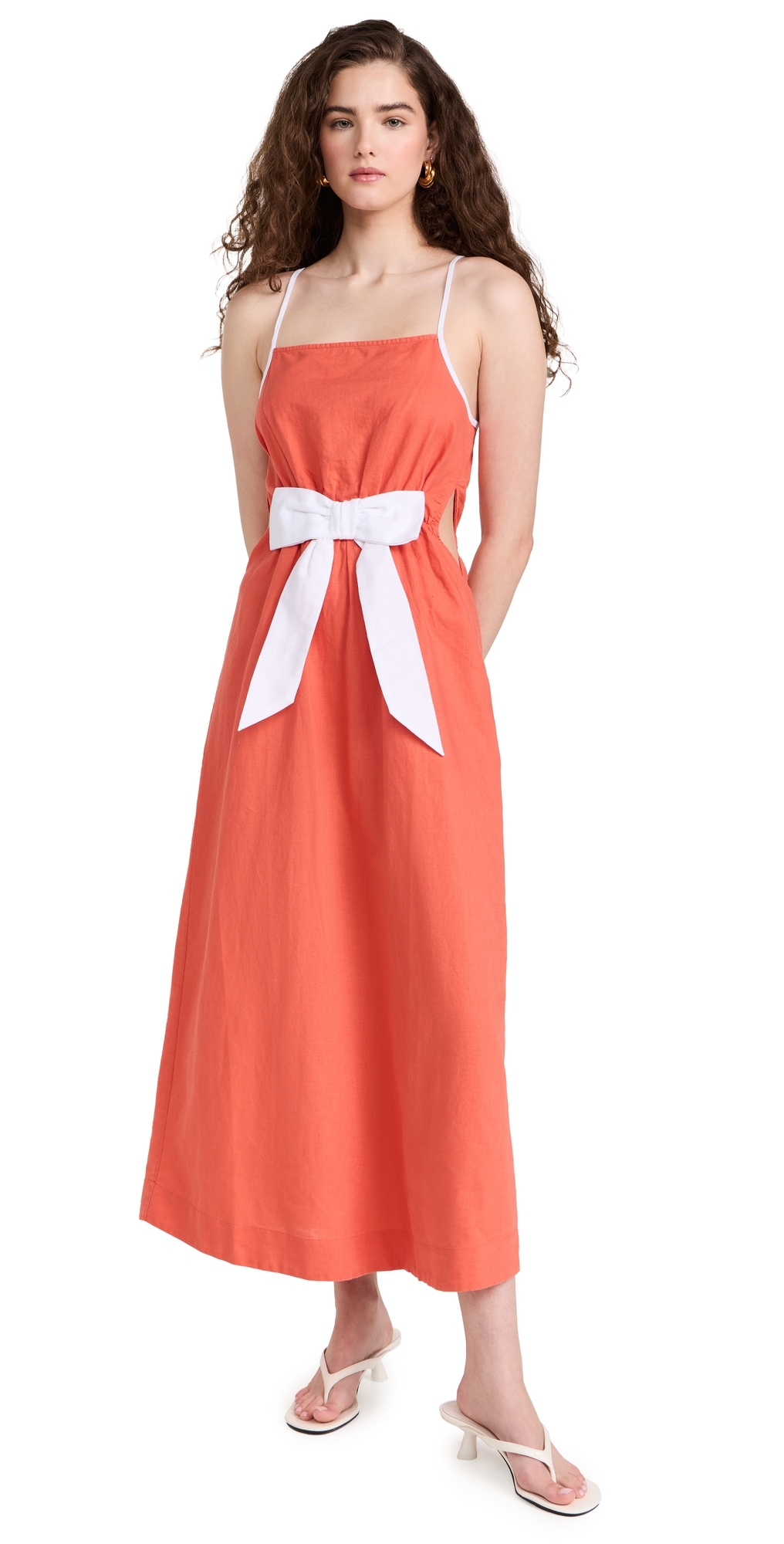 chinese dress ladies JORGIAN LINEN MIDI DRESS, SAND BAR PALM BEACH PARADISE  Palm Place