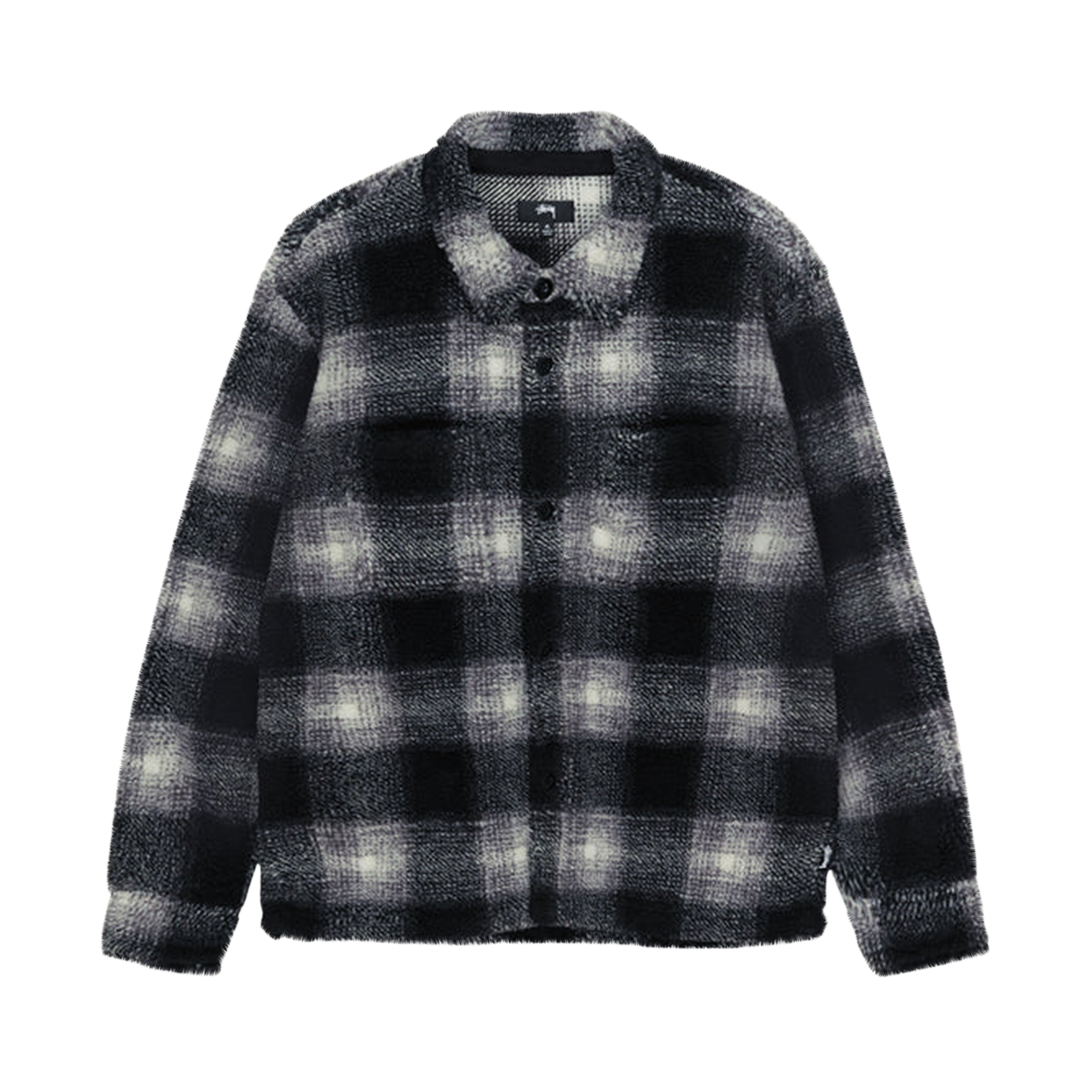 StÜssy Overdyed Zip Work Jacket - White | Editorialist
