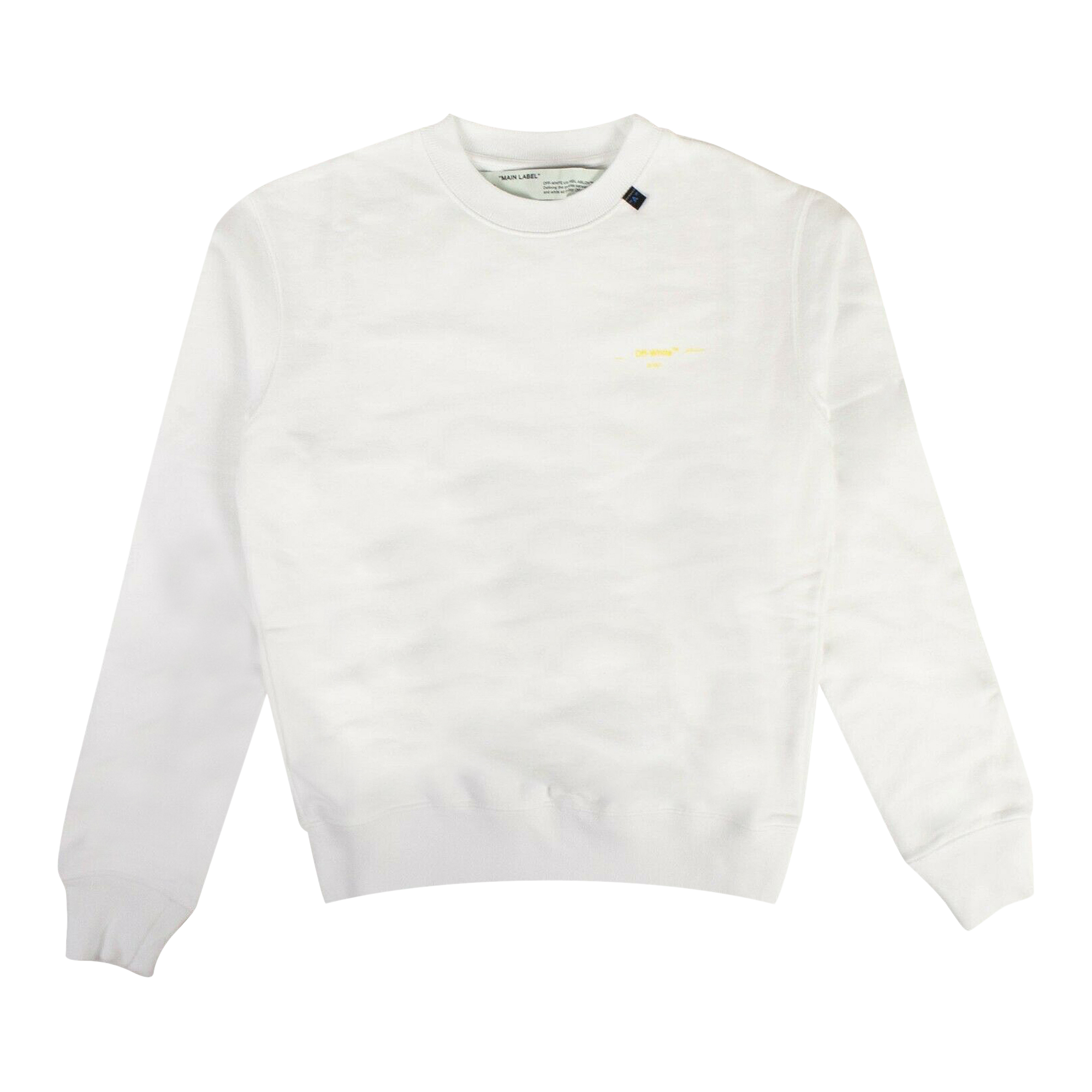 Off-White Acrylic Arrows Crewneck Sweatshirt - White | Editorialist