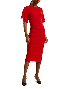 bodycon midi shirt dress Black Bodycon Midi Dress - All Dresses main image 1
