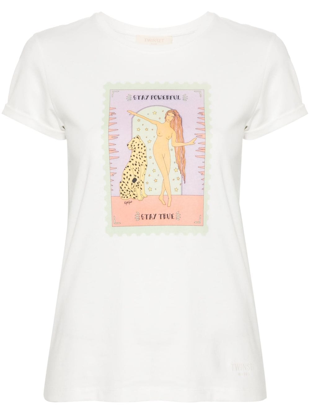 TWINSET TWINSET Logo-Embroidered Cotton T-Shirt