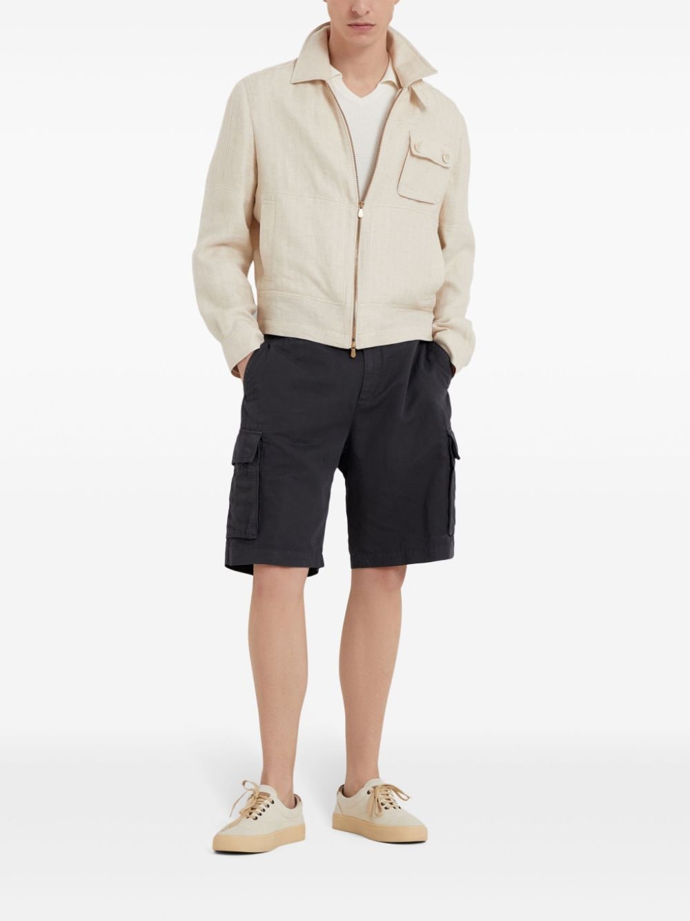BRUNELLO CUCINELLI Dyed Bermuda Shorts