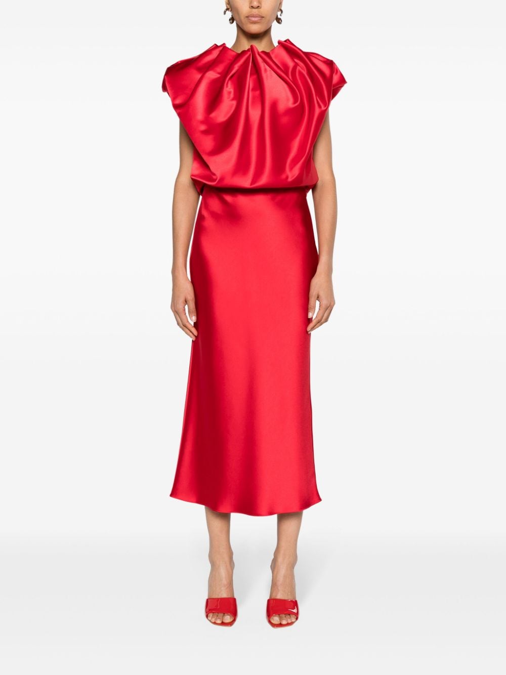 V:PM ATELIER V:PM ATELIER Dramatic Midi Skirt