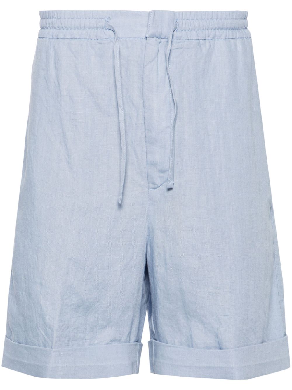 CANALI Canali Slub-Texture Linen Shorts
