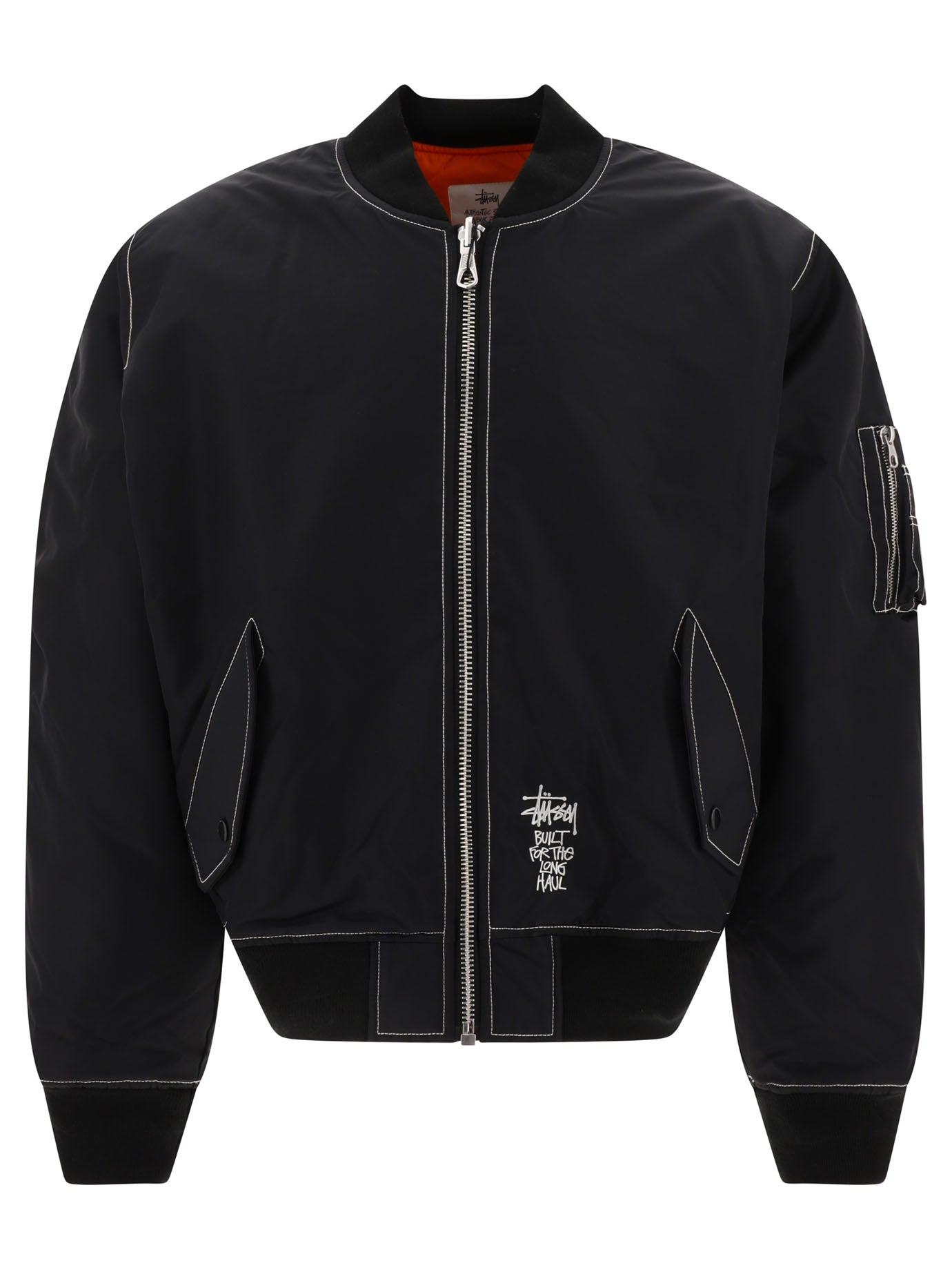 StüSsy Built' Reversible Bomber Jacket - Black | Editorialist