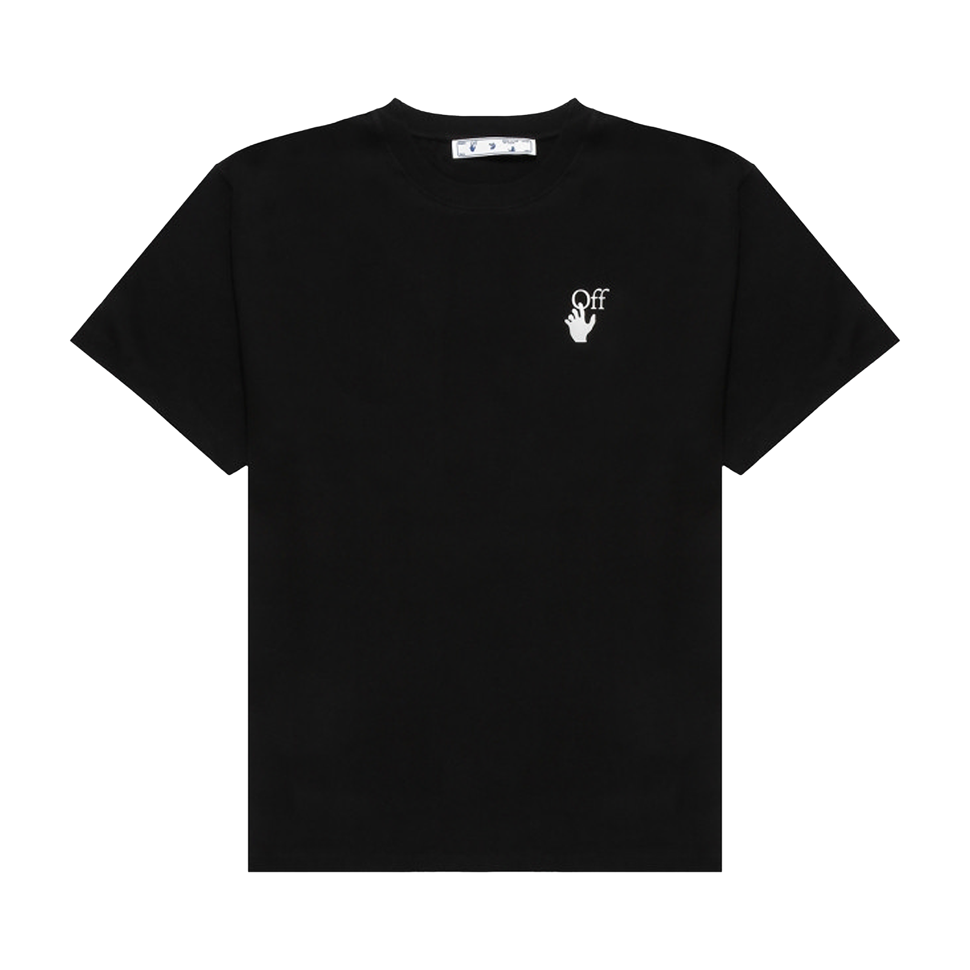 Off-White Unfinished Short Sleeve Over Tee / Silver - Black 