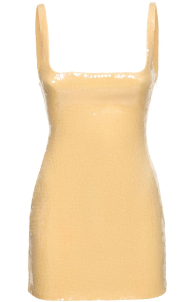 16arlington sior sequined mini dress 16Arlington Neutral Sior Sequin-Embellished Mini Dress 16Arlington