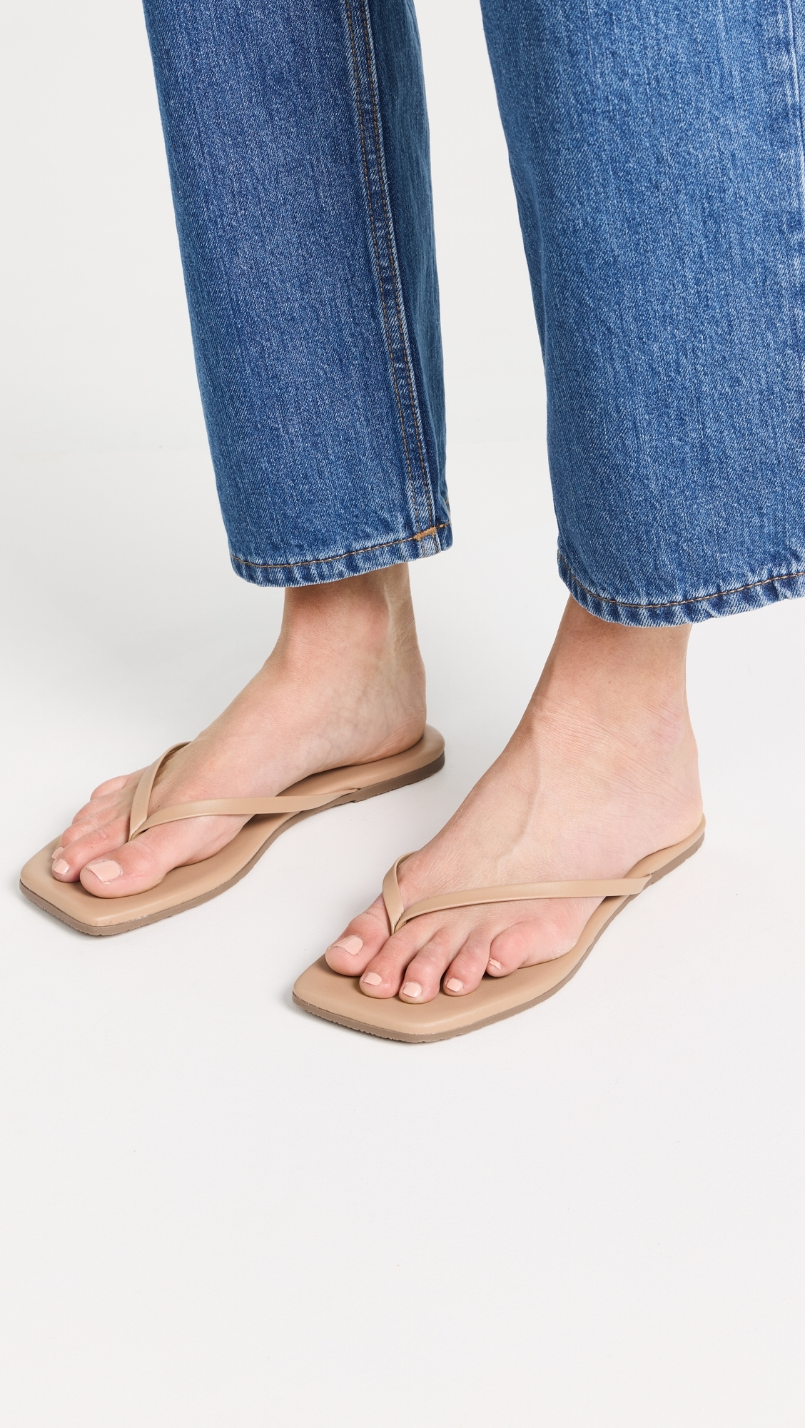 TKEES Square-Toe Flip Flops