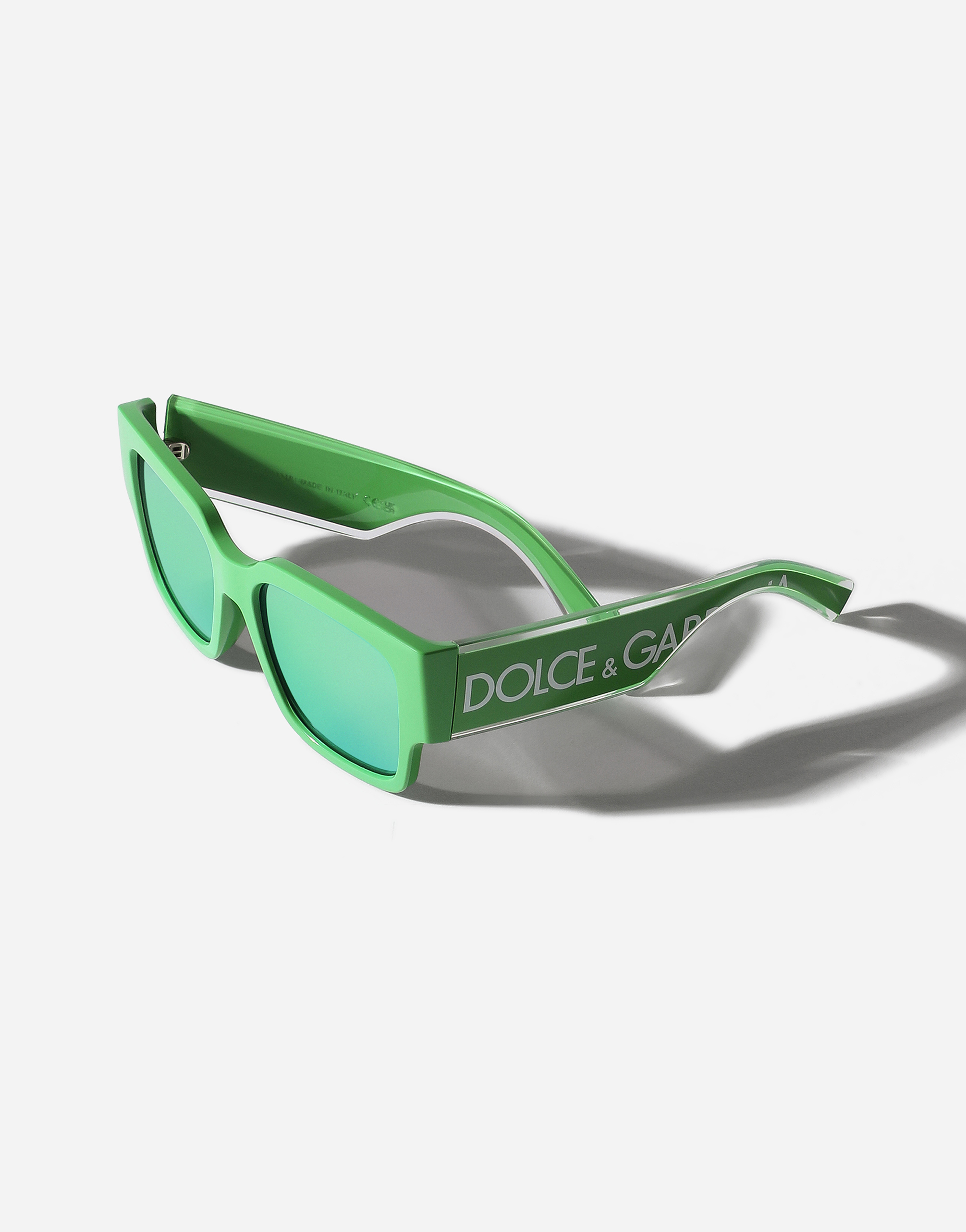 Dolce & Gabbana Logo Sunglasses - Green | Editorialist