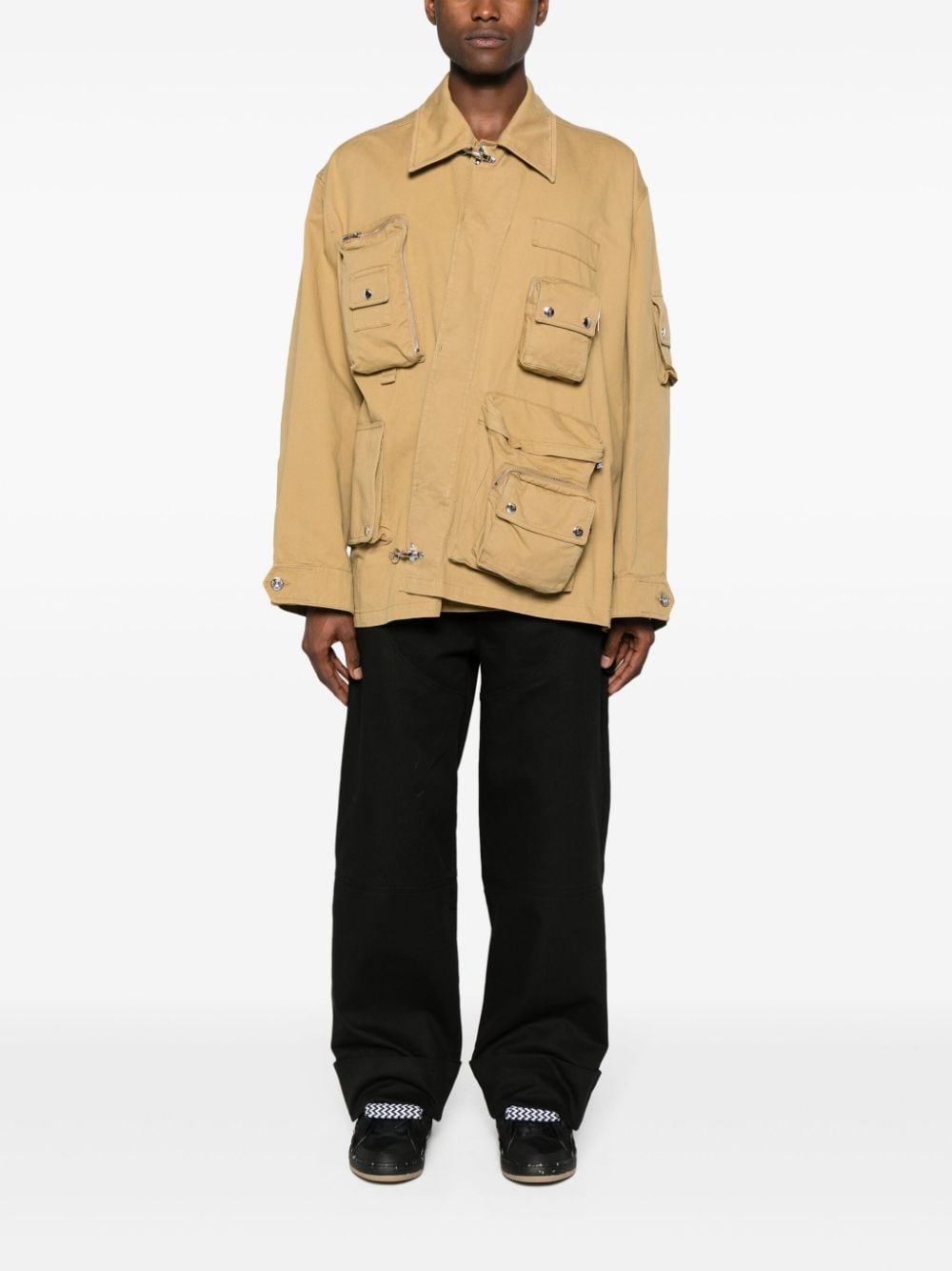 LANVIN Lanvin x future crossed front cotton utility jacket