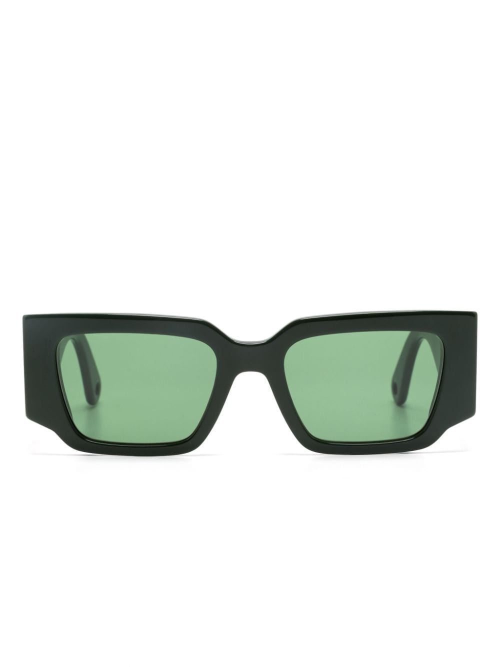 Lanvin Daisy Chunky  Sunglasses W/Case Lanvin Daisy Chunky Rectangle Sunglasses In Dark Grey | ModeSens main image 3