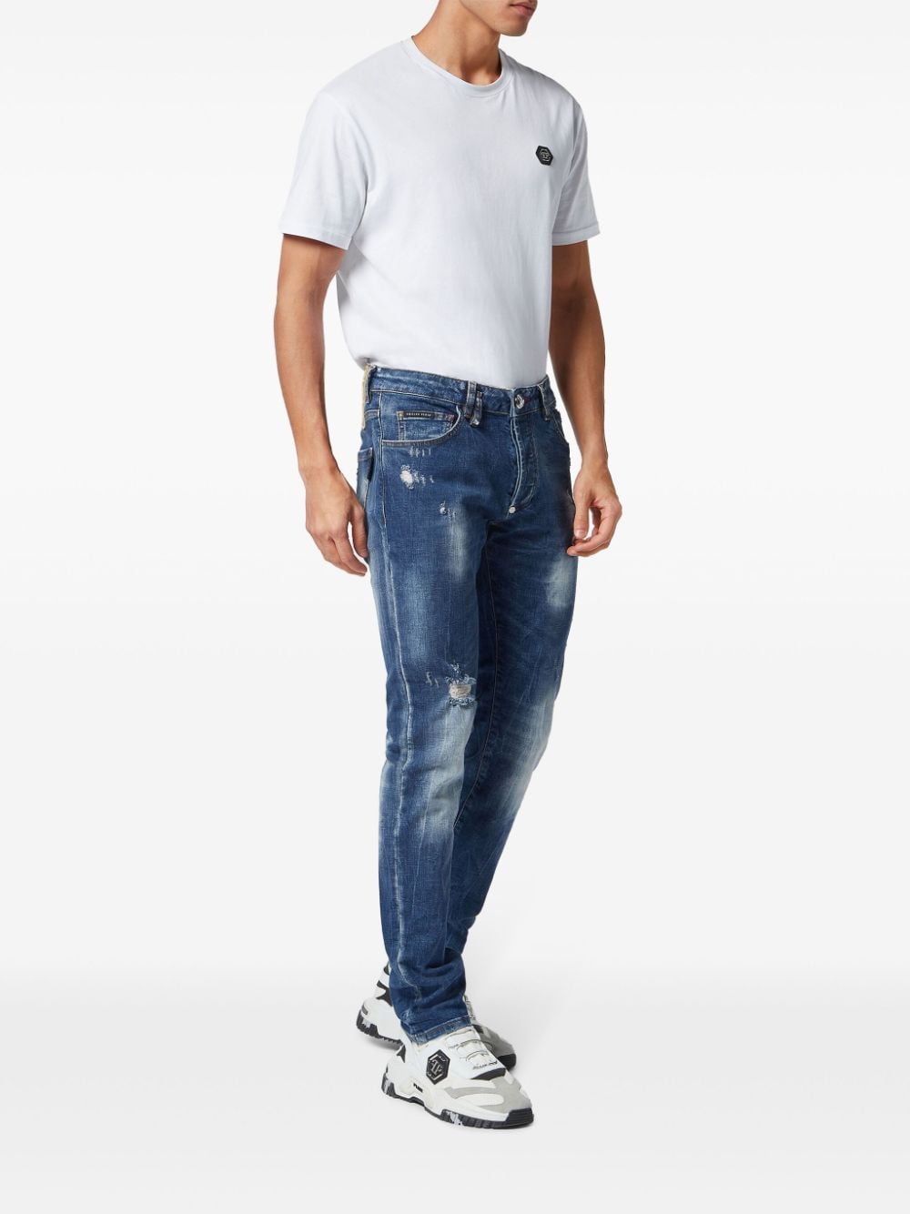 PHILIPP PLEIN Philipp Plein Lion Circus Slim-Fit Jeans