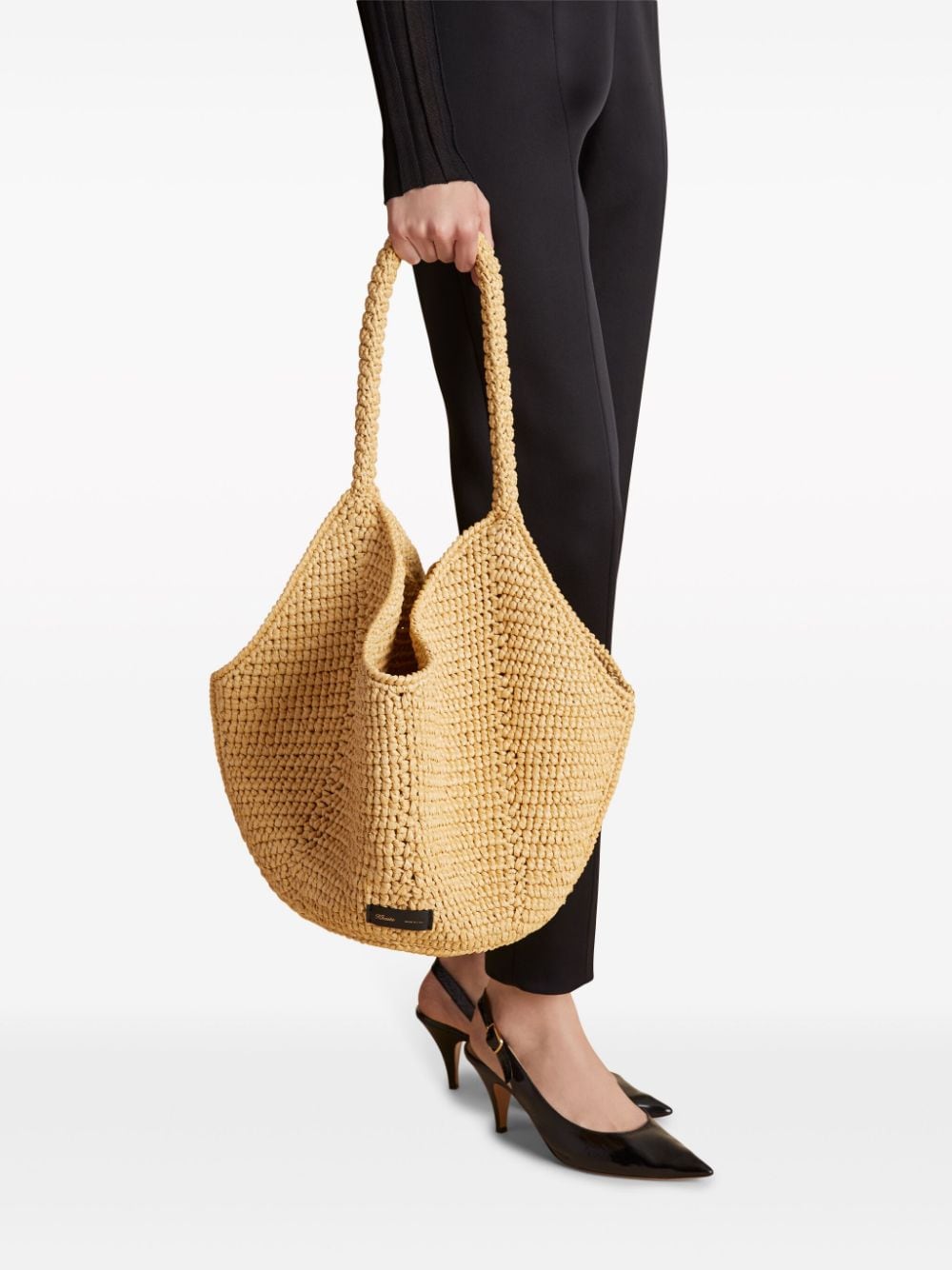 KHAITE KHAITE Medium Lotus Raffia Tote Bag