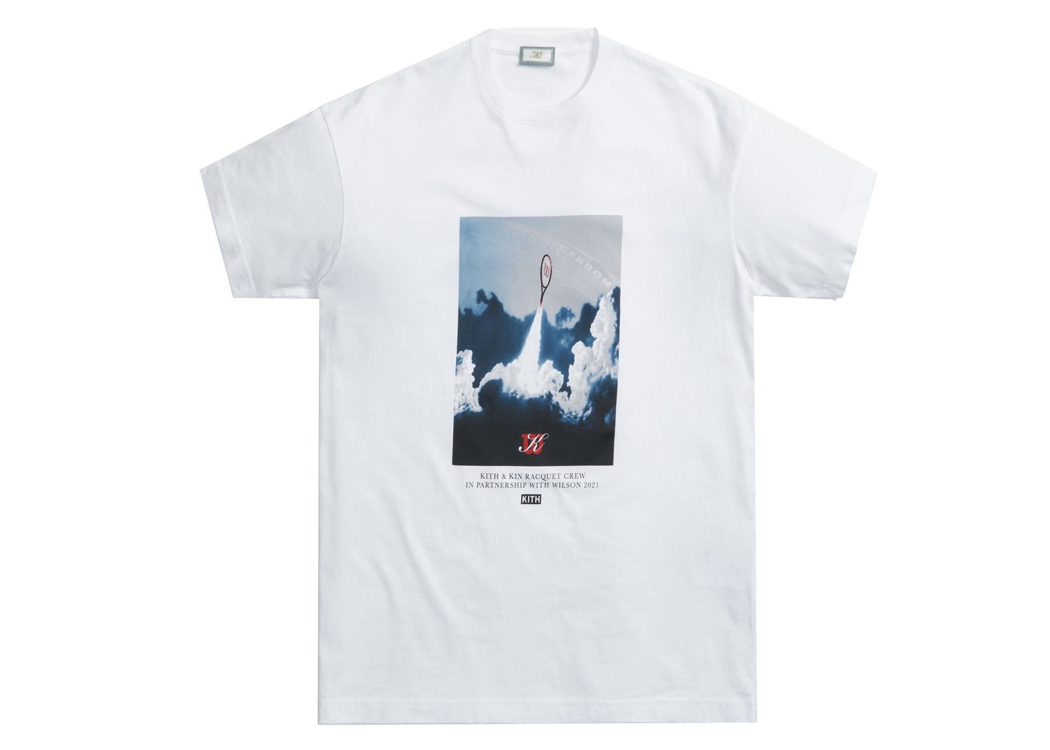 Kith X Wilson Rocket Vintage Tee Shirt - White | Editorialist kith Wilson Tシャツ
