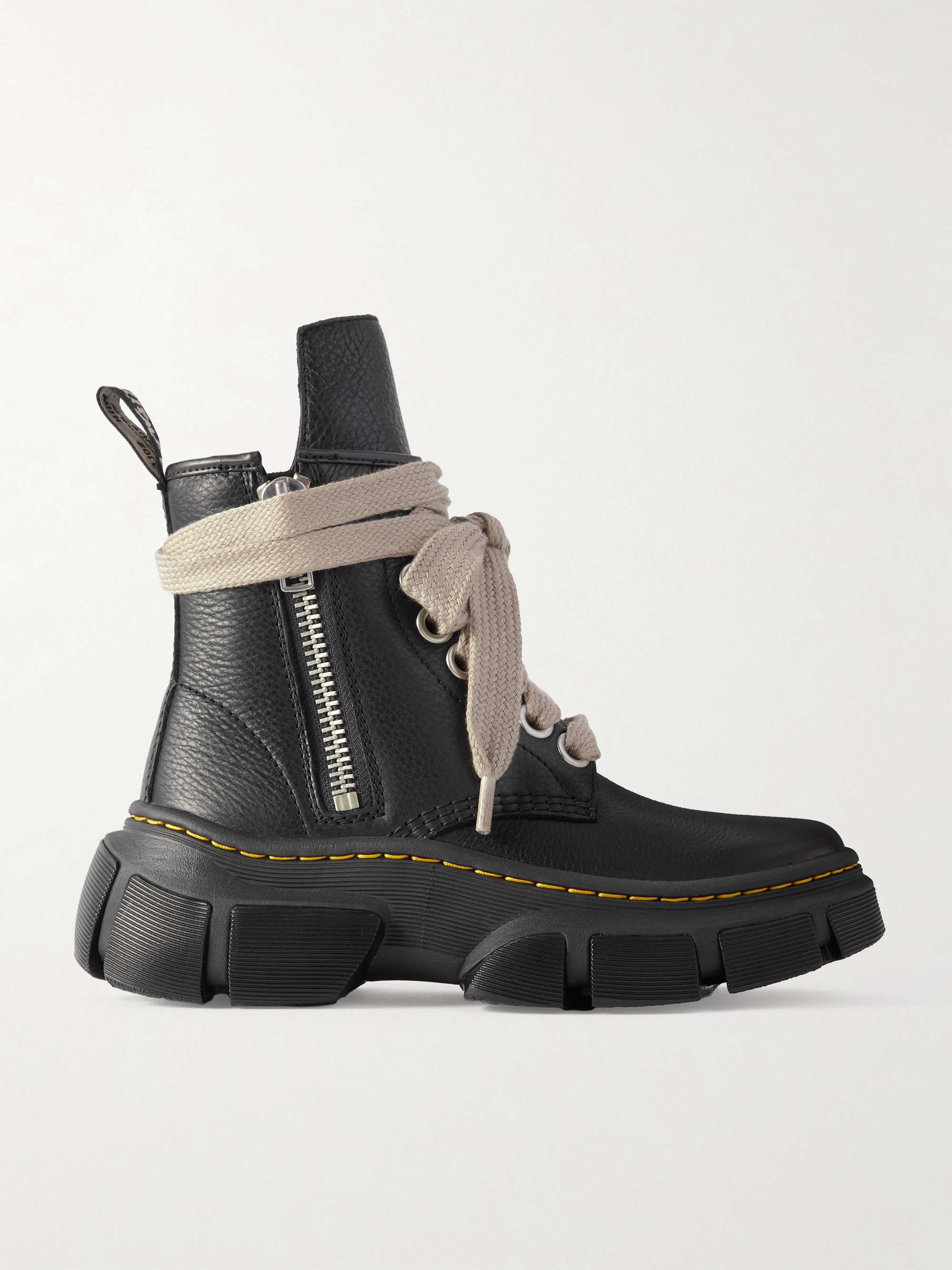 Rick Owens Dr. Martens 1918 Dmxl Textured-Leather Boots In