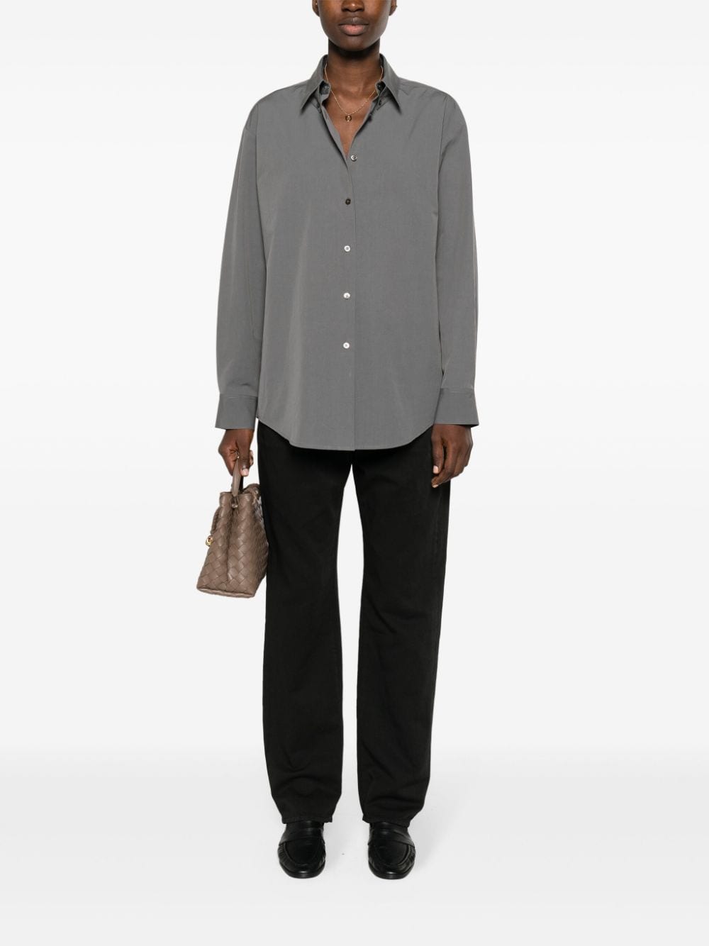 THE ROW Cotton-Blend Wide-Leg Jeans