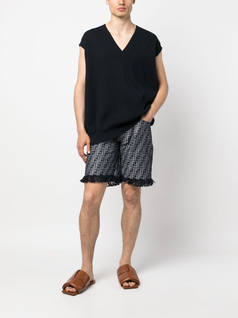 FENDI FENDI Monogram Bermuda Shorts