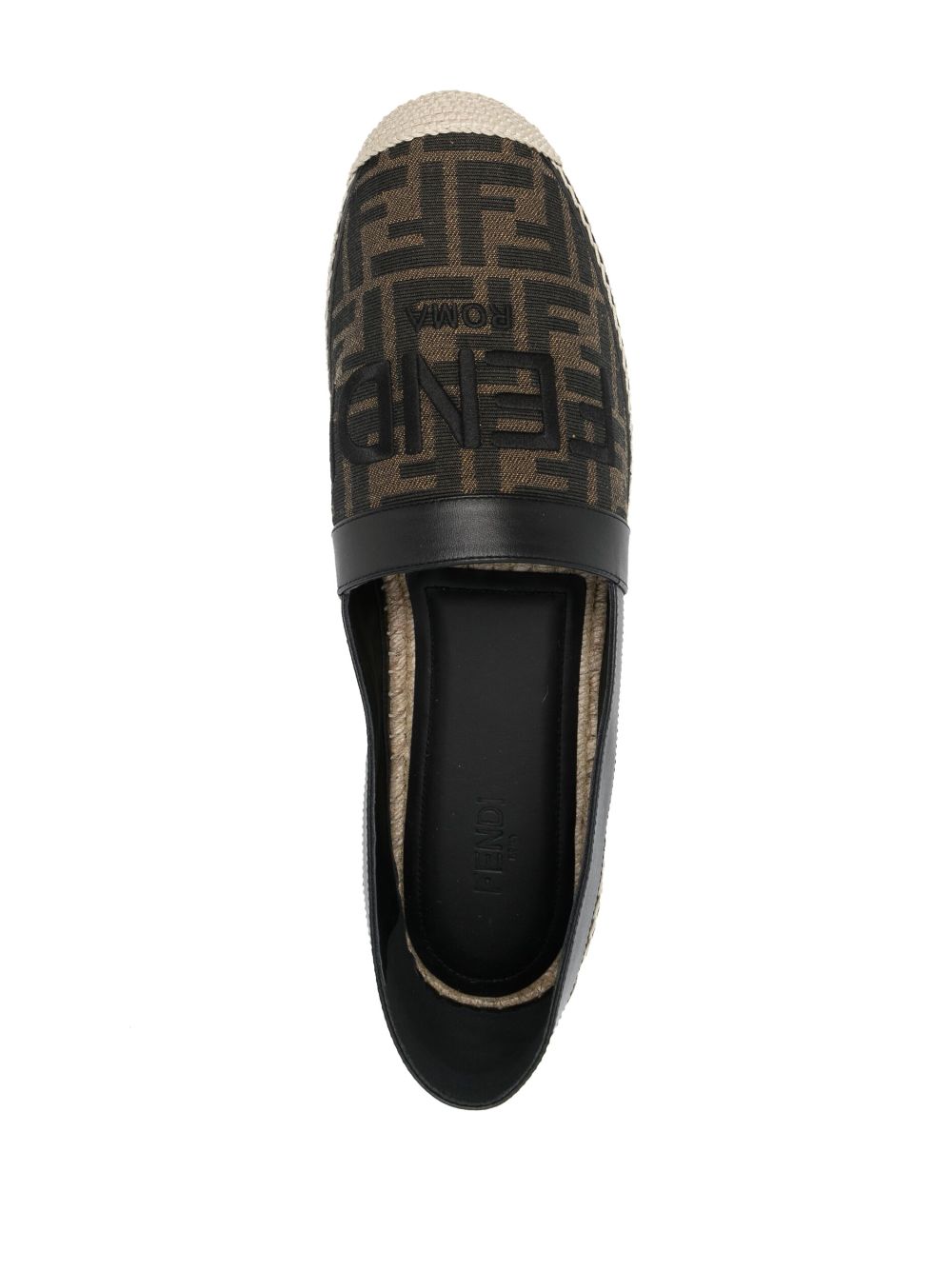Fendi Ff Monogram Espadrilles In Brown - 42% Off | Editorialist display picture 2
