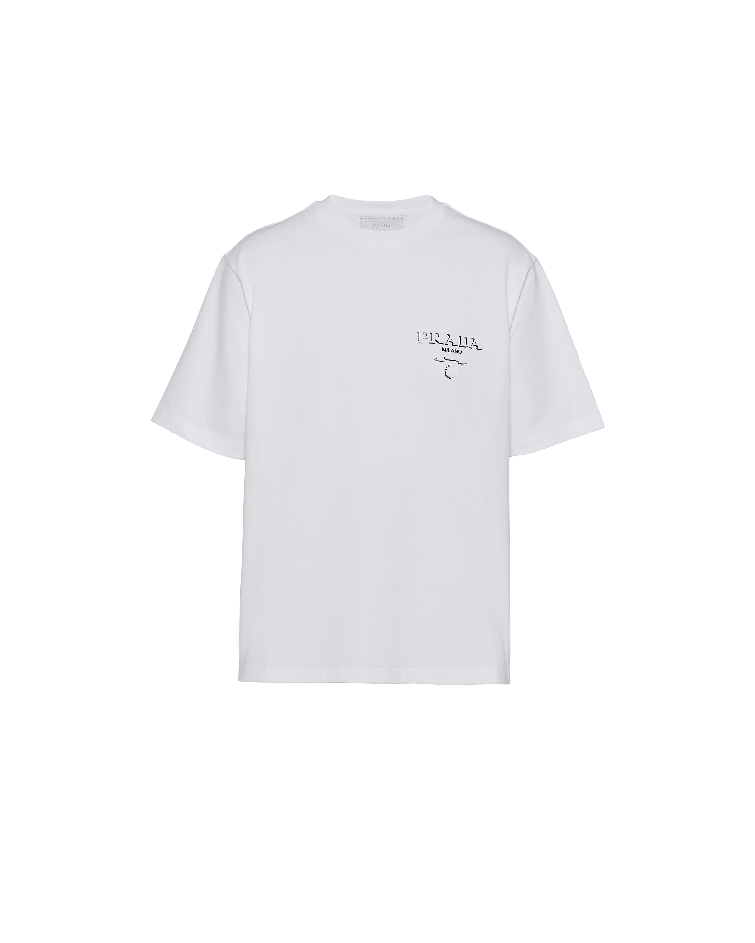 Prada Cotton T-Shirt - White | Editorialist