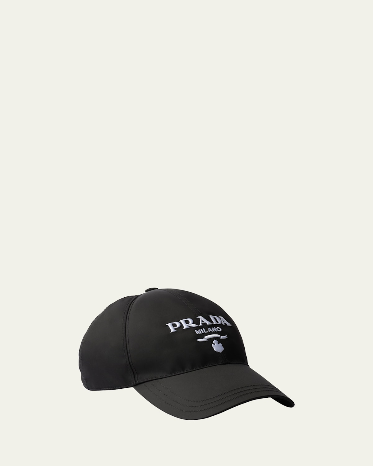 Prada Embroidered Logo Baseball Cap - Nerobianco | Editorialist