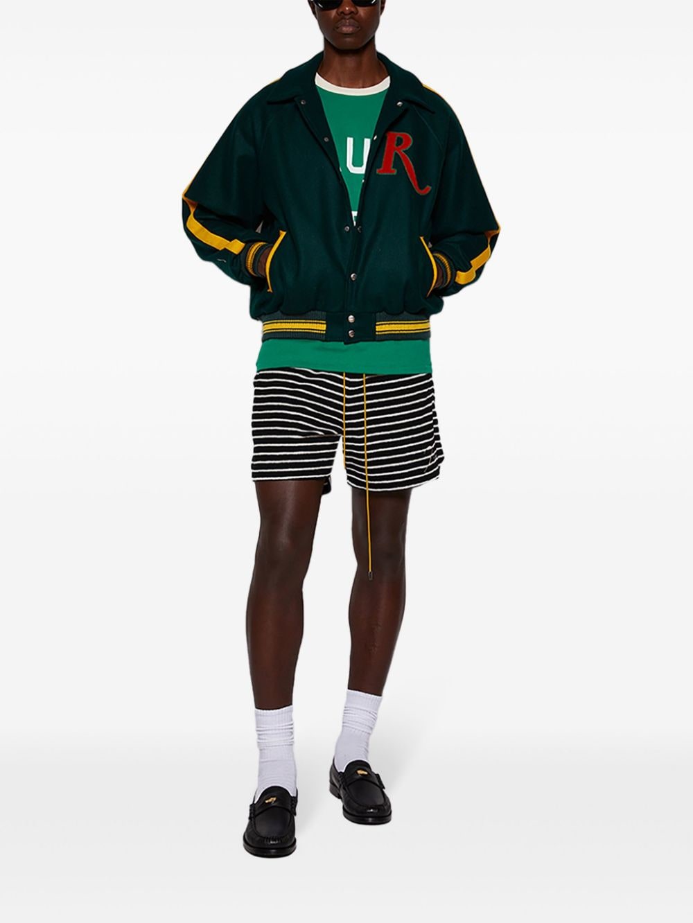 RHUDE RHUDE Varsity Wool Bomber Jacket