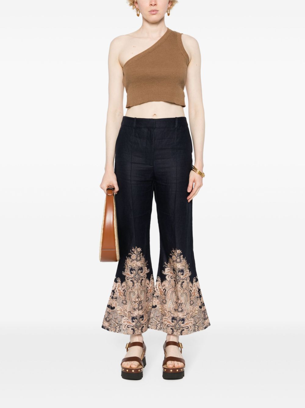 ZIMMERMANN ZIMMERMANN Natura High-Waisted Flared Trousers