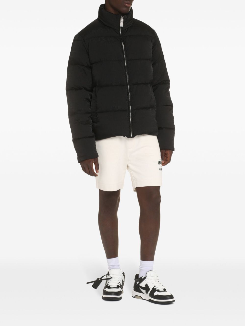 GIVENCHY 4g-print zip-up padded jacket