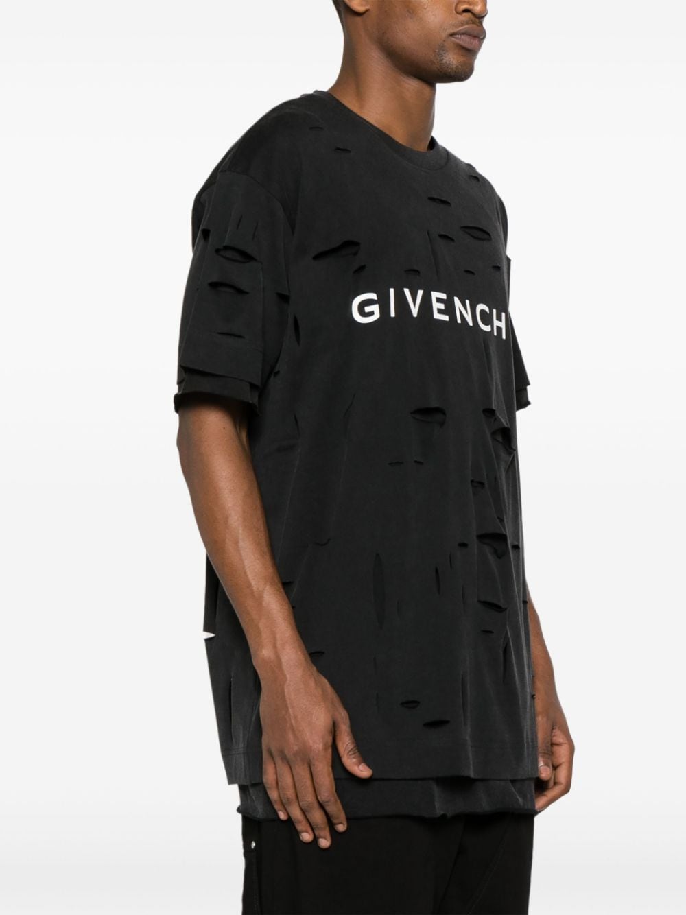 Givenchy Logo-Print T-Shirt In Black - 46% Off | Editorialist