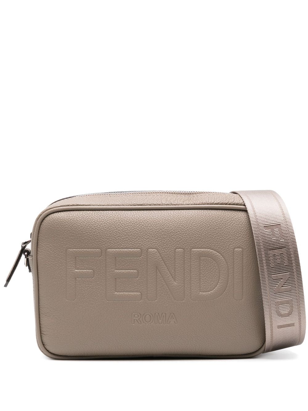 FENDI Logo-Embossed Leather Camera Case