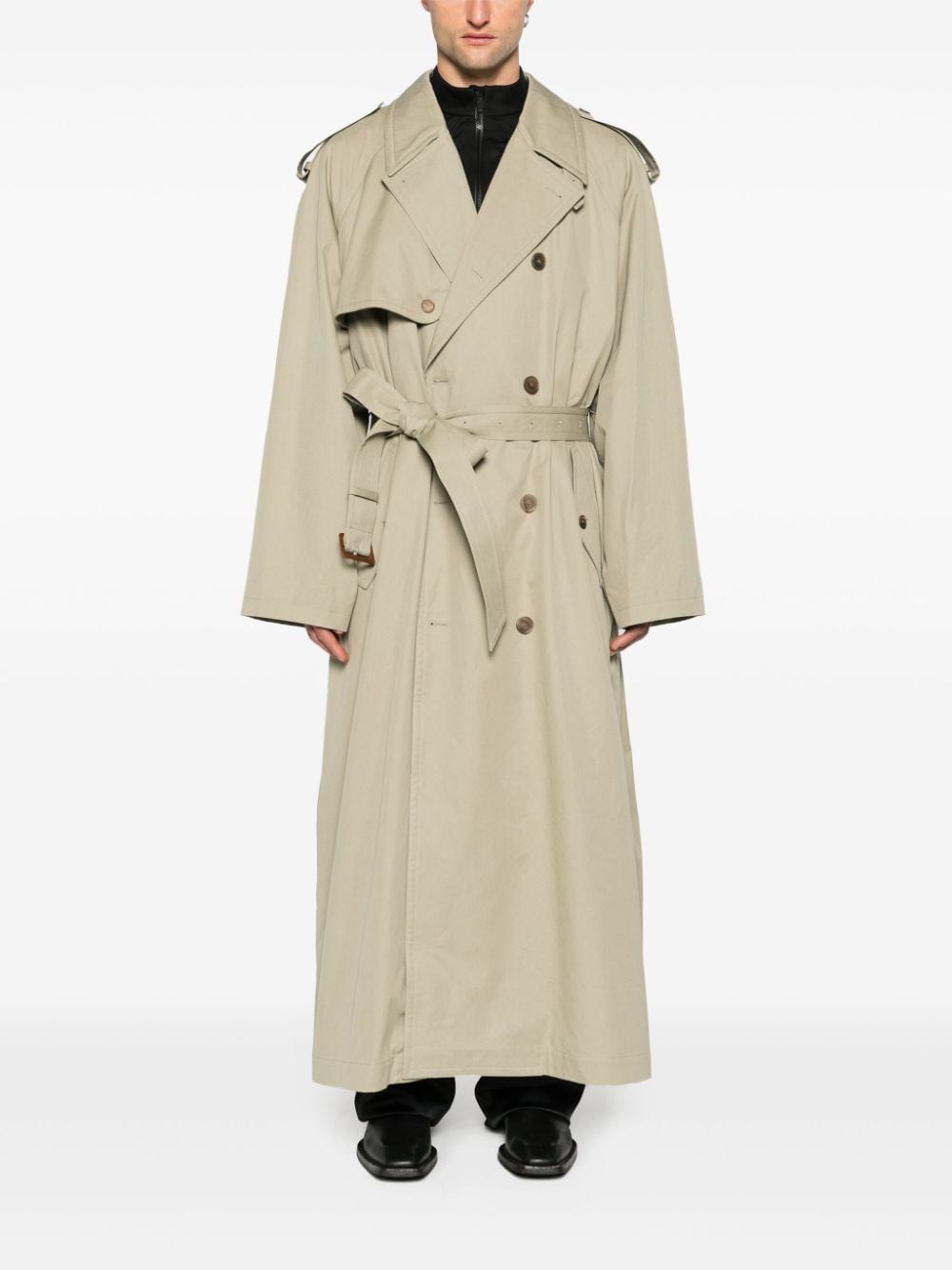 BALENCIAGA Balenciaga Belted Maxi Trench Coat